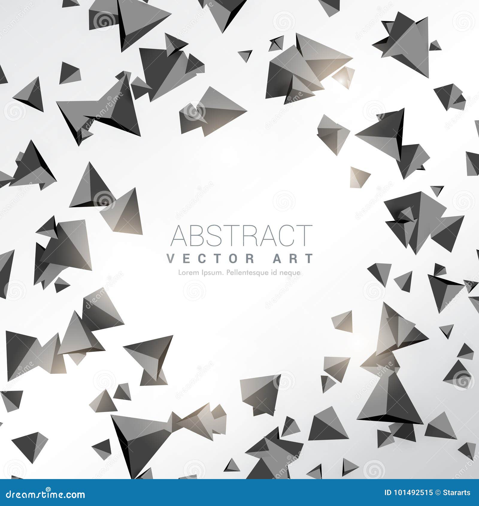 Abstract 3d Triangle Shapes Background Stock Vector - Illustration of ...