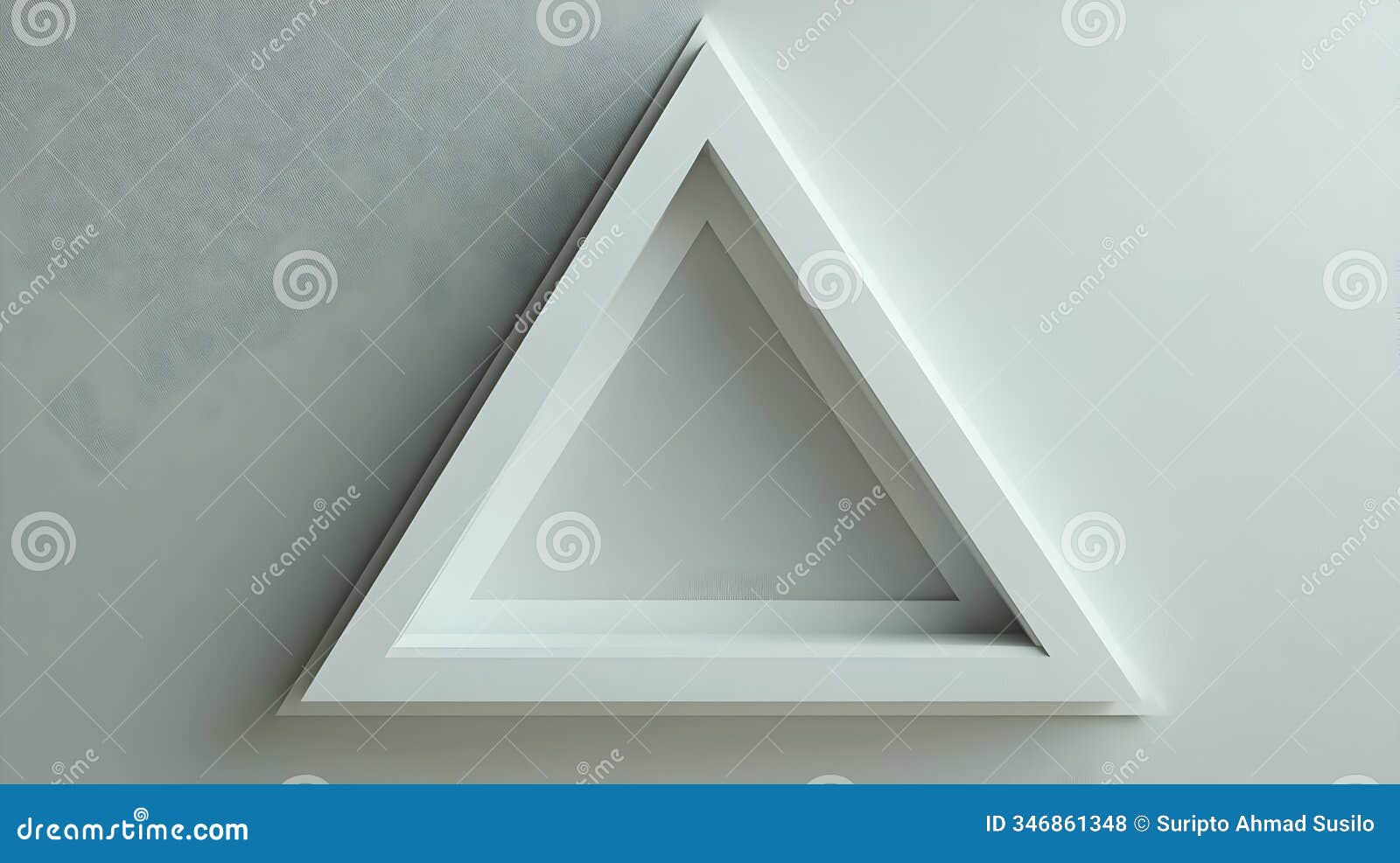 Abstract 3D Triangle Shelf Illustration Stock Illustration ...