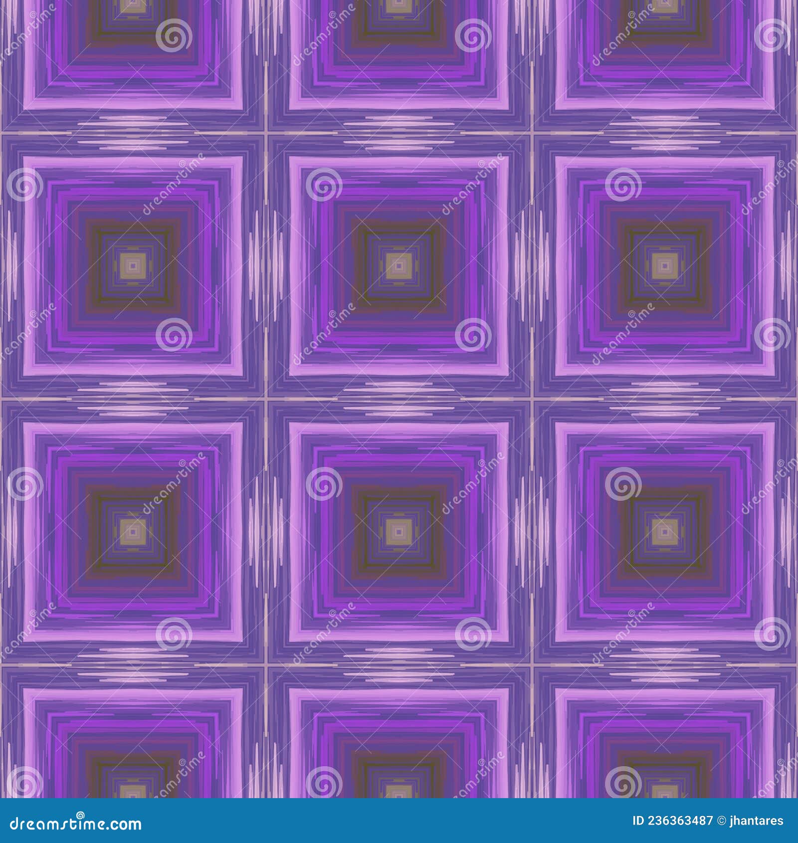 3d Violet Square Geometric Pattern Stock Illustration - Illustration of ...