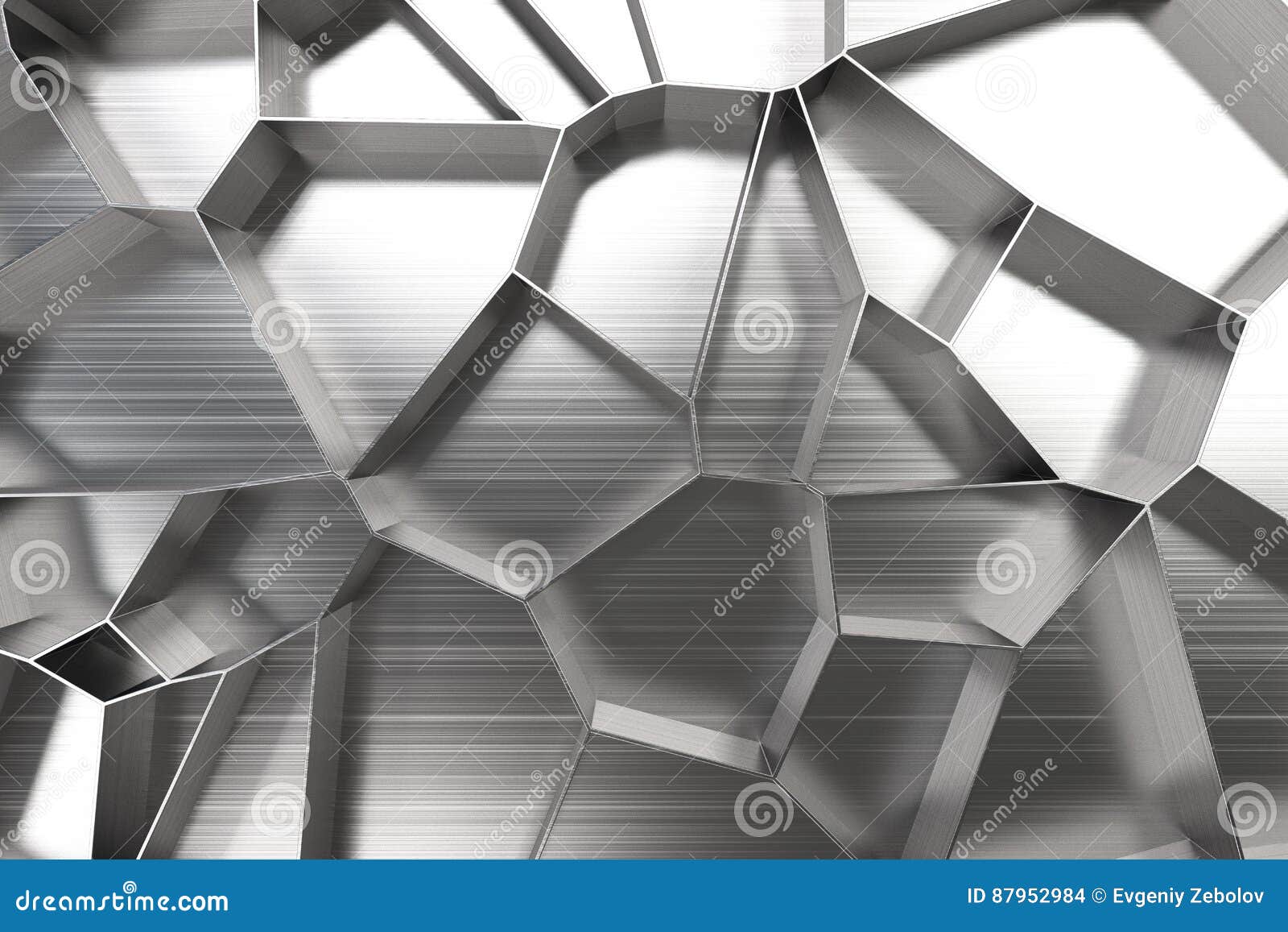 Voronoi Metal Structure From Bronze And Brass Bars Royalty-Free ...