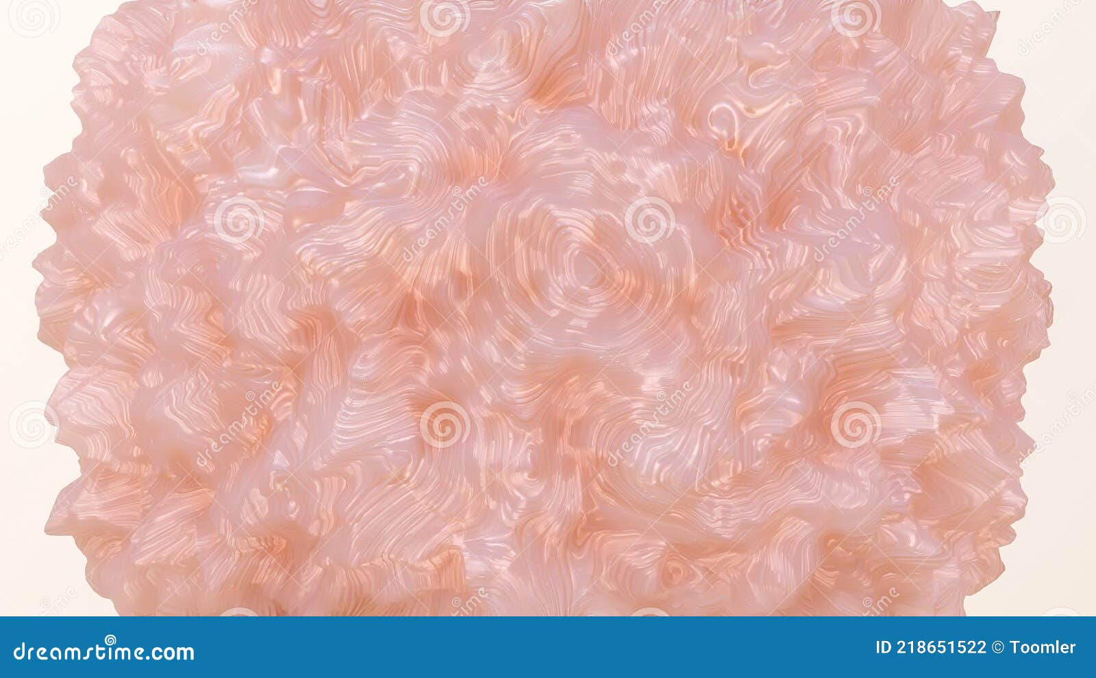 An Abstract 3D Warped Flesh-colored Figure. 3d Render Stock ...