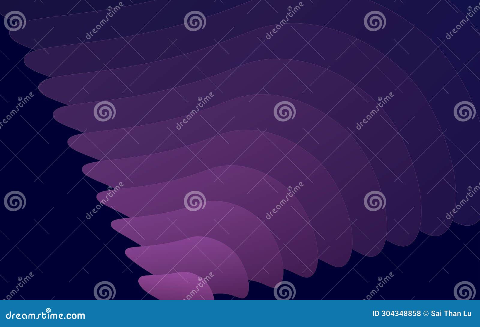 Abstract 3D Wave Shape Background Stock Illustration - Illustration of ...