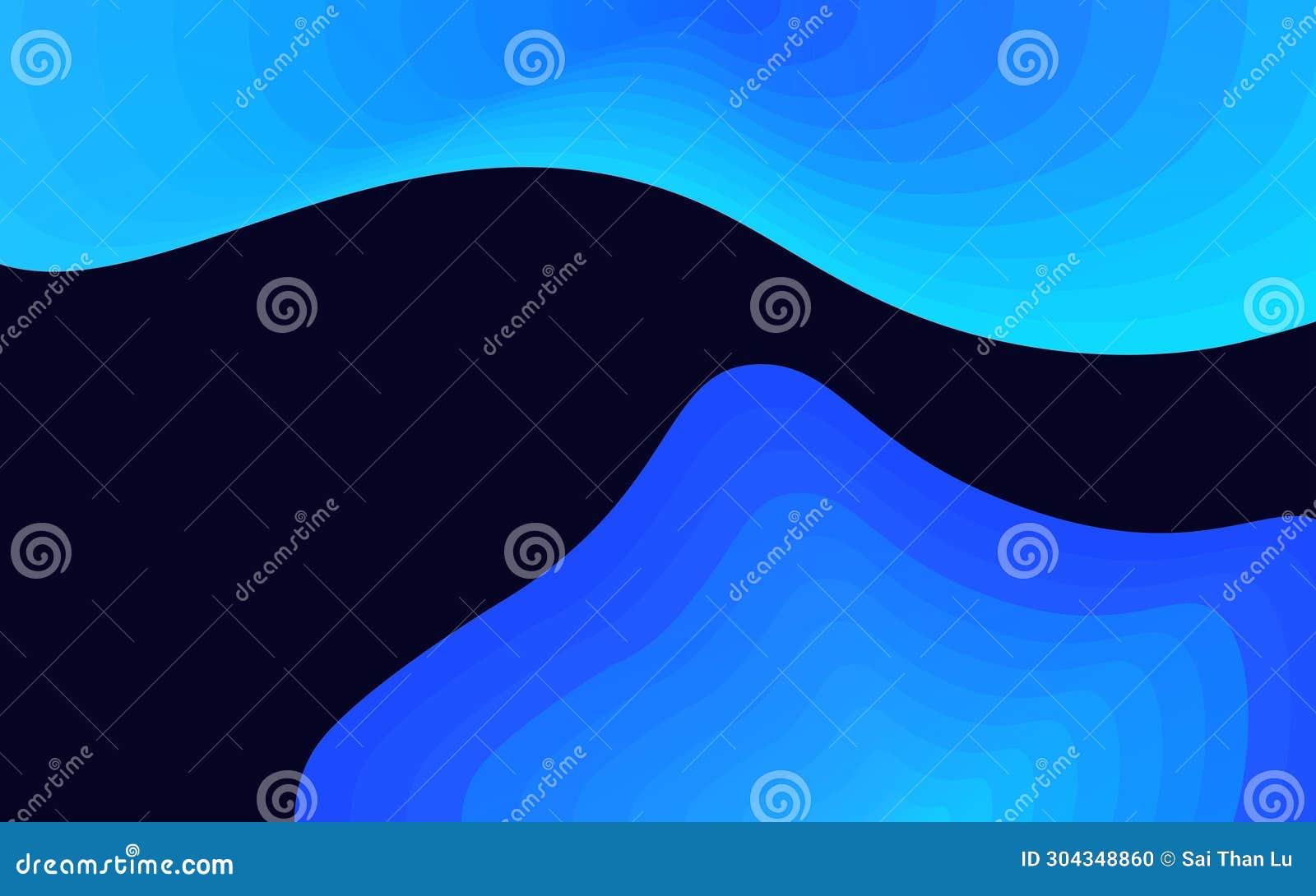 Abstract 3D Wave Shape Background Stock Vector - Illustration of ...