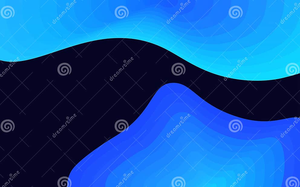 Abstract 3D Wave Shape Background Stock Illustration - Illustration of ...