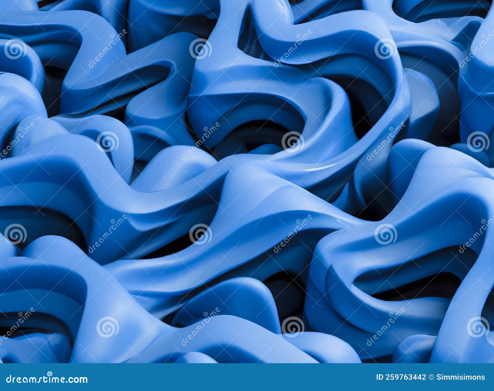 Abstract 3d Waves Texture for Decoration Stock Illustration ...