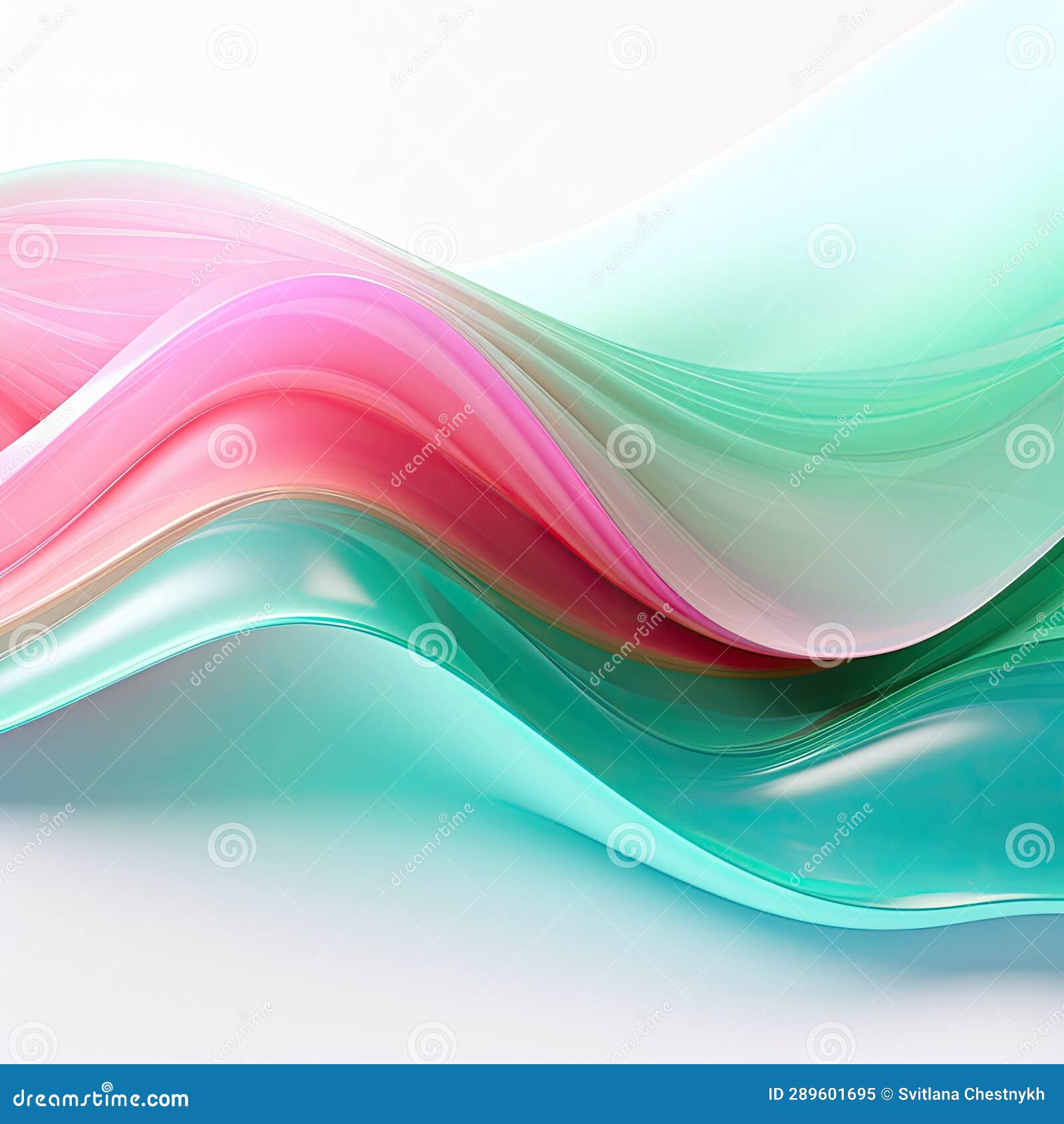 Abstract 3D Wavy Background, Colorful Waves Flow, Liquid Design Banner ...