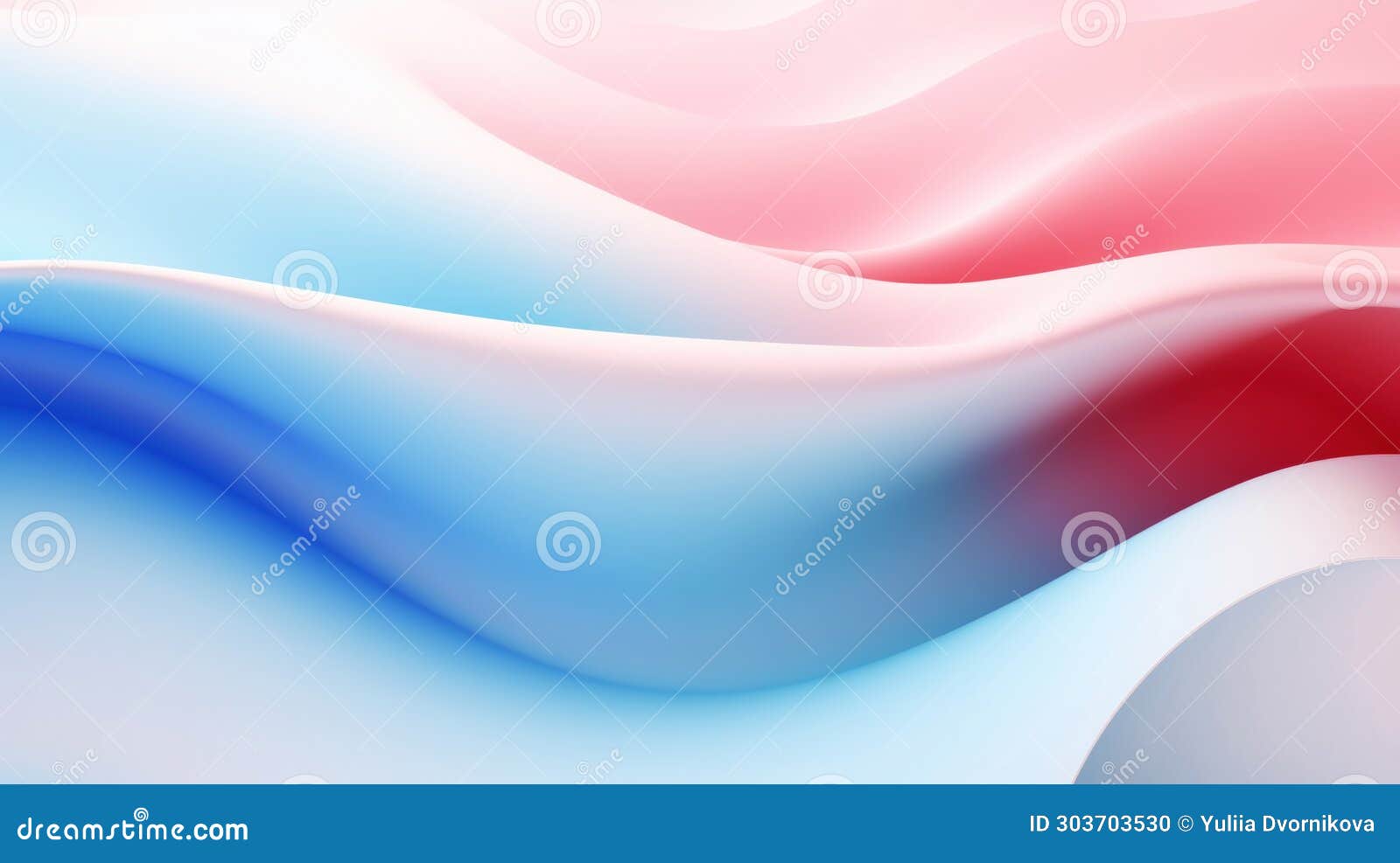 Abstract 3d Wavy Smooth Background. Multicolor Pastel Colour Palette ...