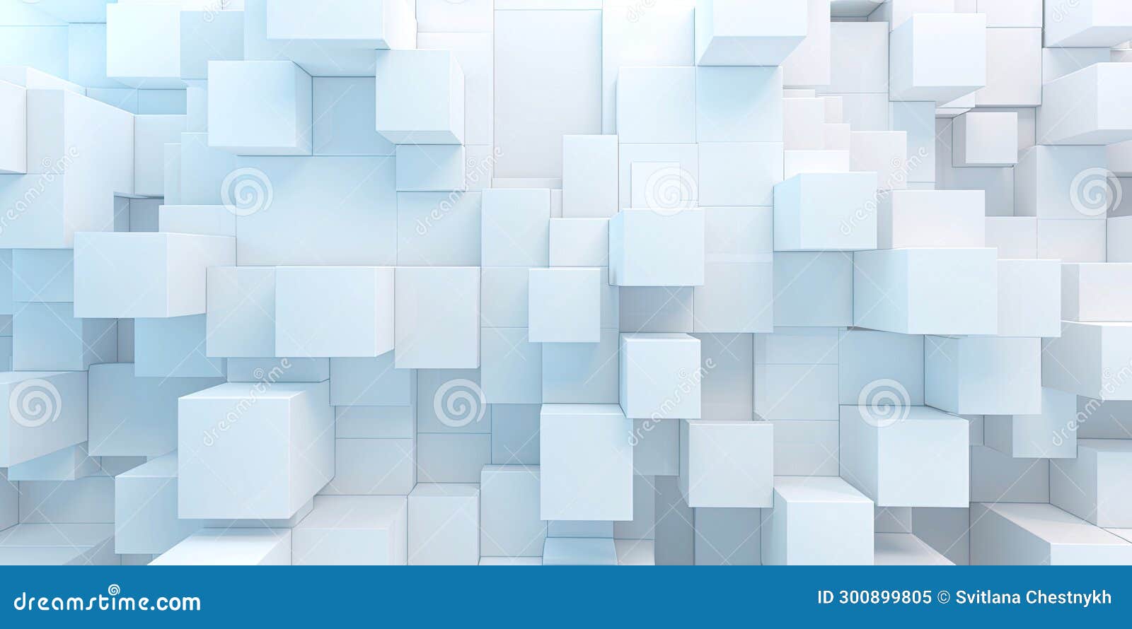 Abstract 3d White Cubes Background, Geometric Pattern Texture. Stock ...