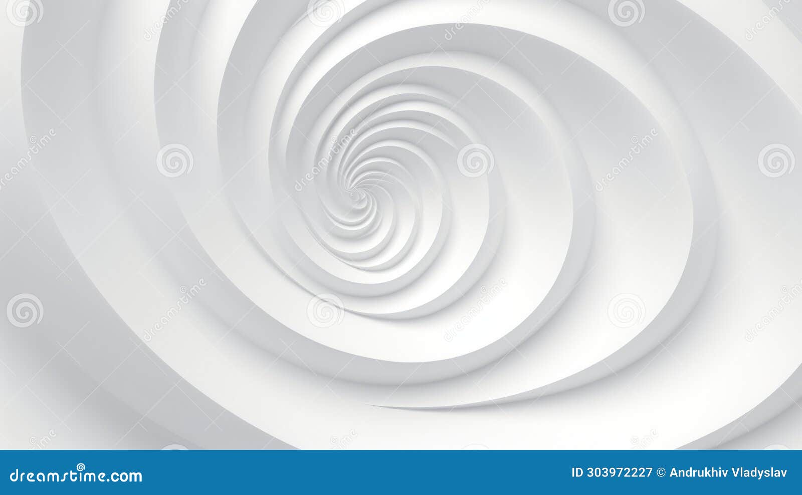 Abstract 3D White Spiral Background Stock Illustration - Illustration ...