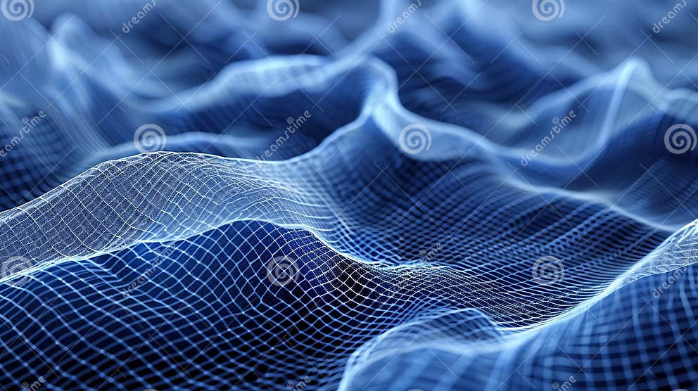 Abstract 3D Wireframe Background with Intricate Mesh Patterns and ...