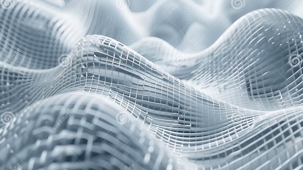 Abstract 3D Wireframe Background with Intricate Mesh Patterns and ...