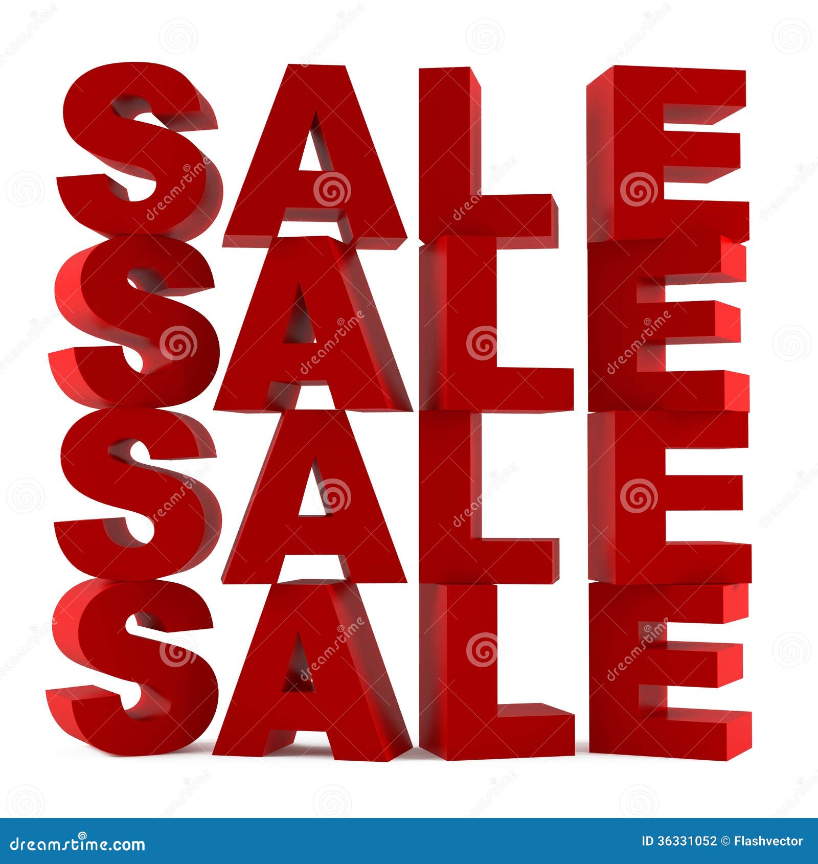 Abstract 3d Words Sale Isolated Stock Illustration - Illustration of ...