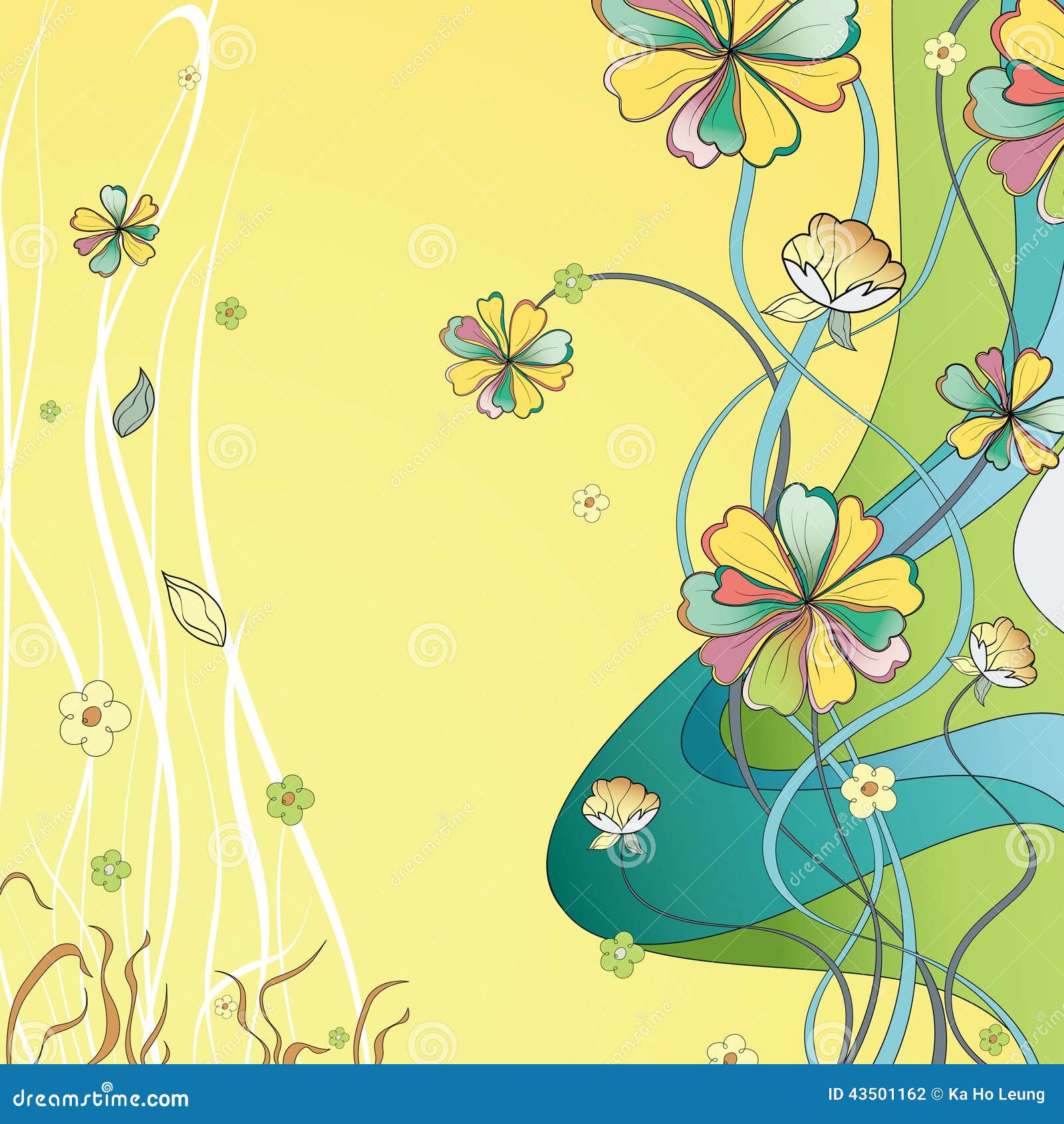 Abstract Daisy Flower Background Stock Illustration - Illustration of ...