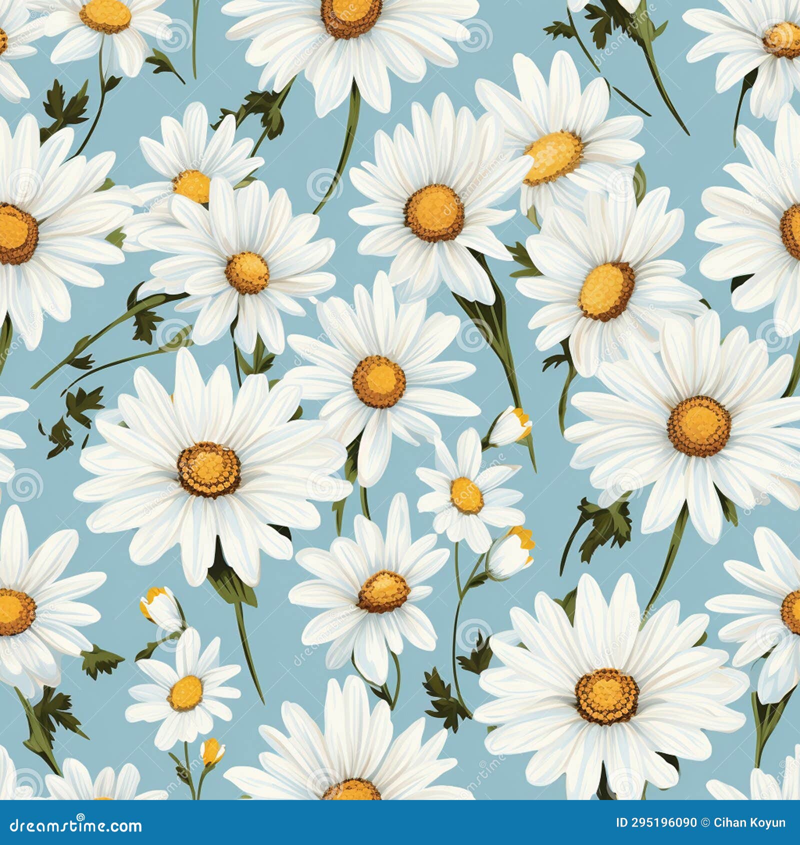 Abstract Daisy Presentation Slide for Informative Presentation Stock ...