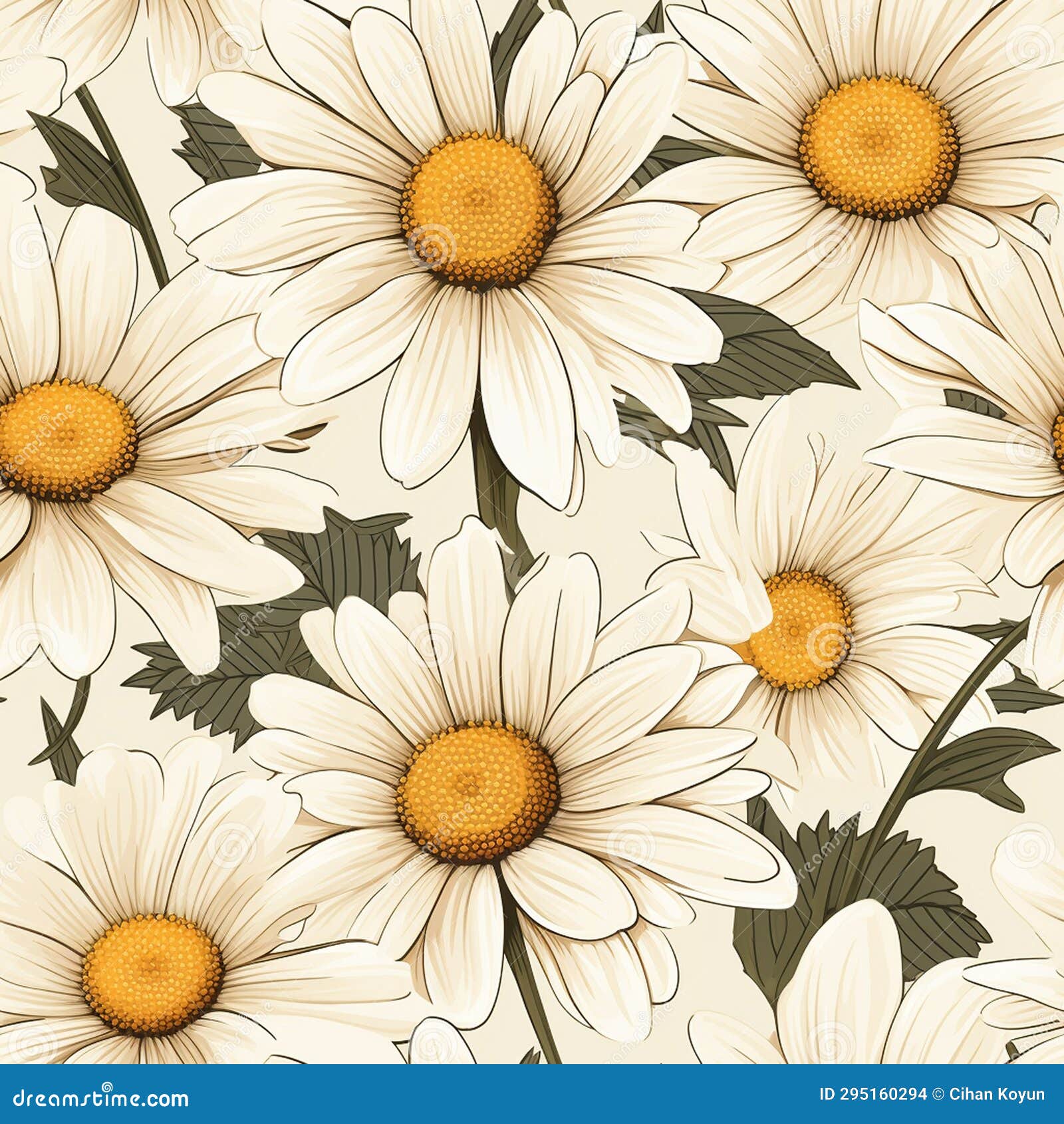 Abstract Daisy Slide for Presentation Slide Stock Illustration ...