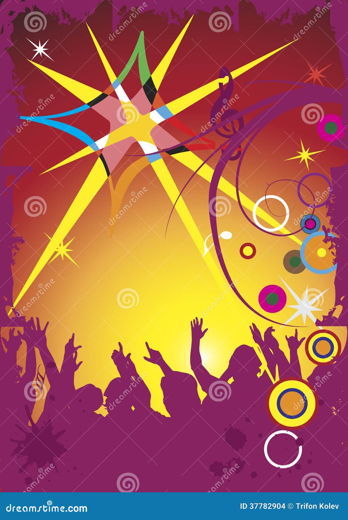 Abstract dance stock vector. Illustration of dancers - 37782904