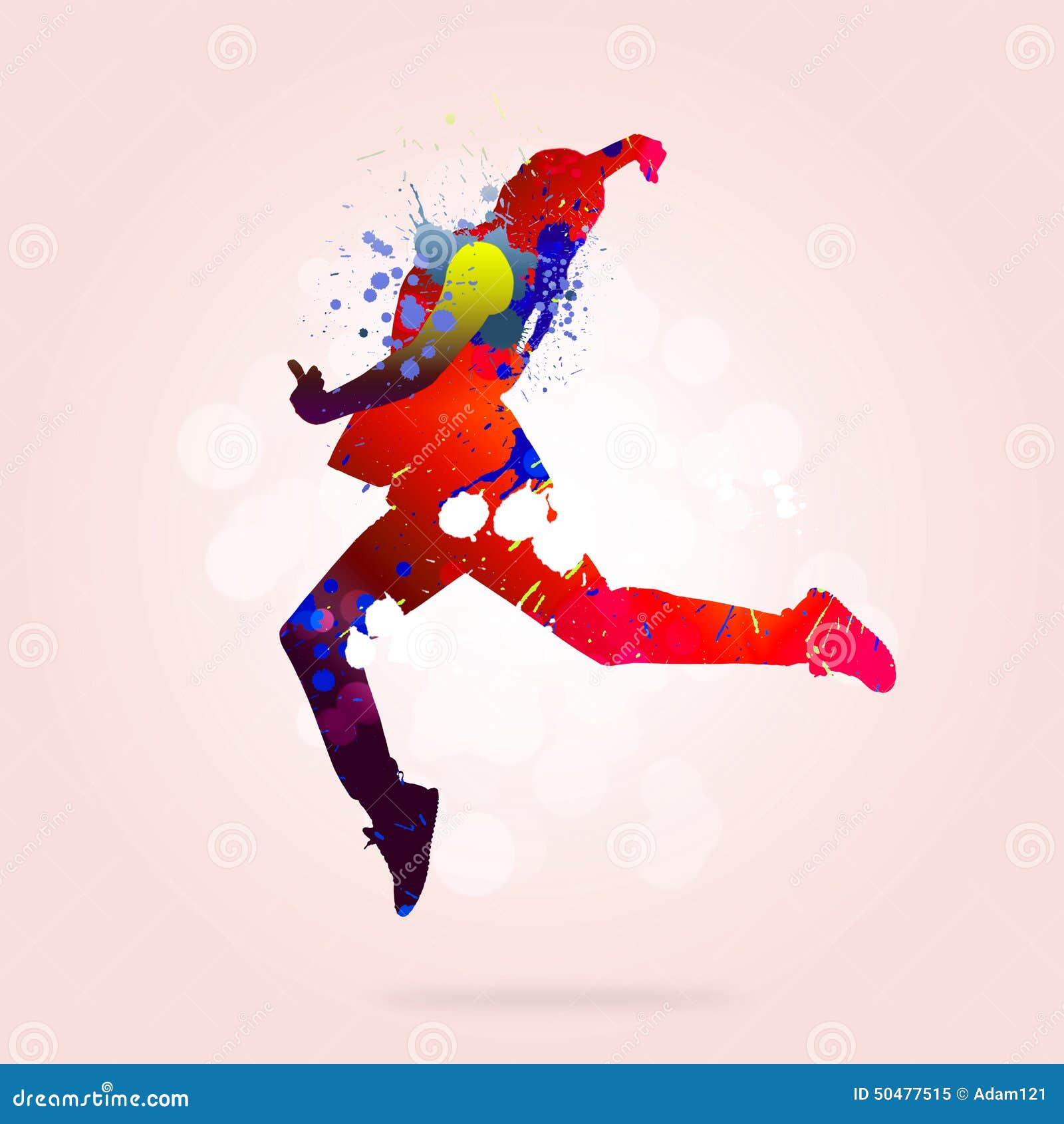 Abstract dancer stock image. Image of acrobat, background - 50477515