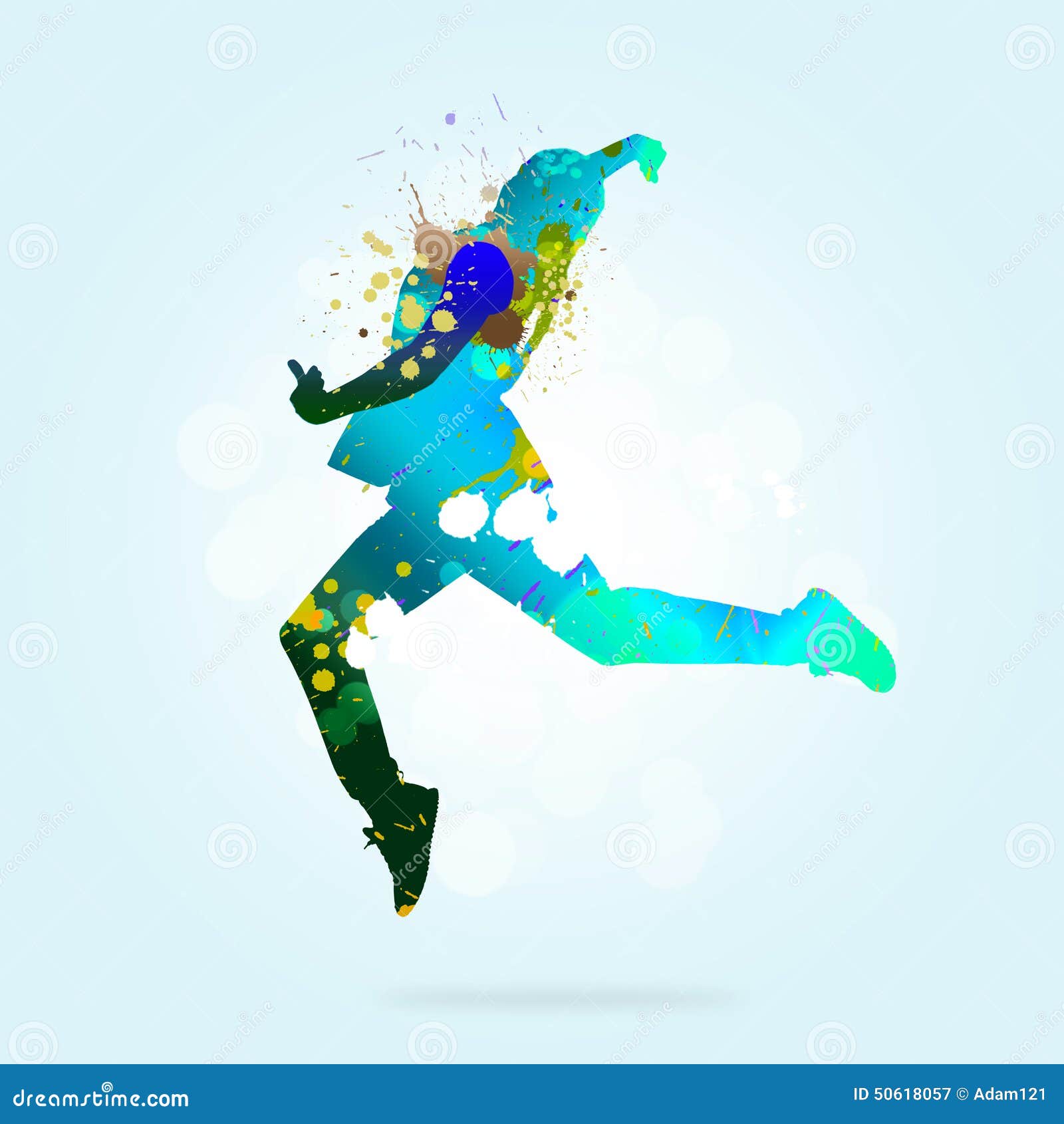 Abstract dancer stock illustration. Illustration of abstract - 50618057