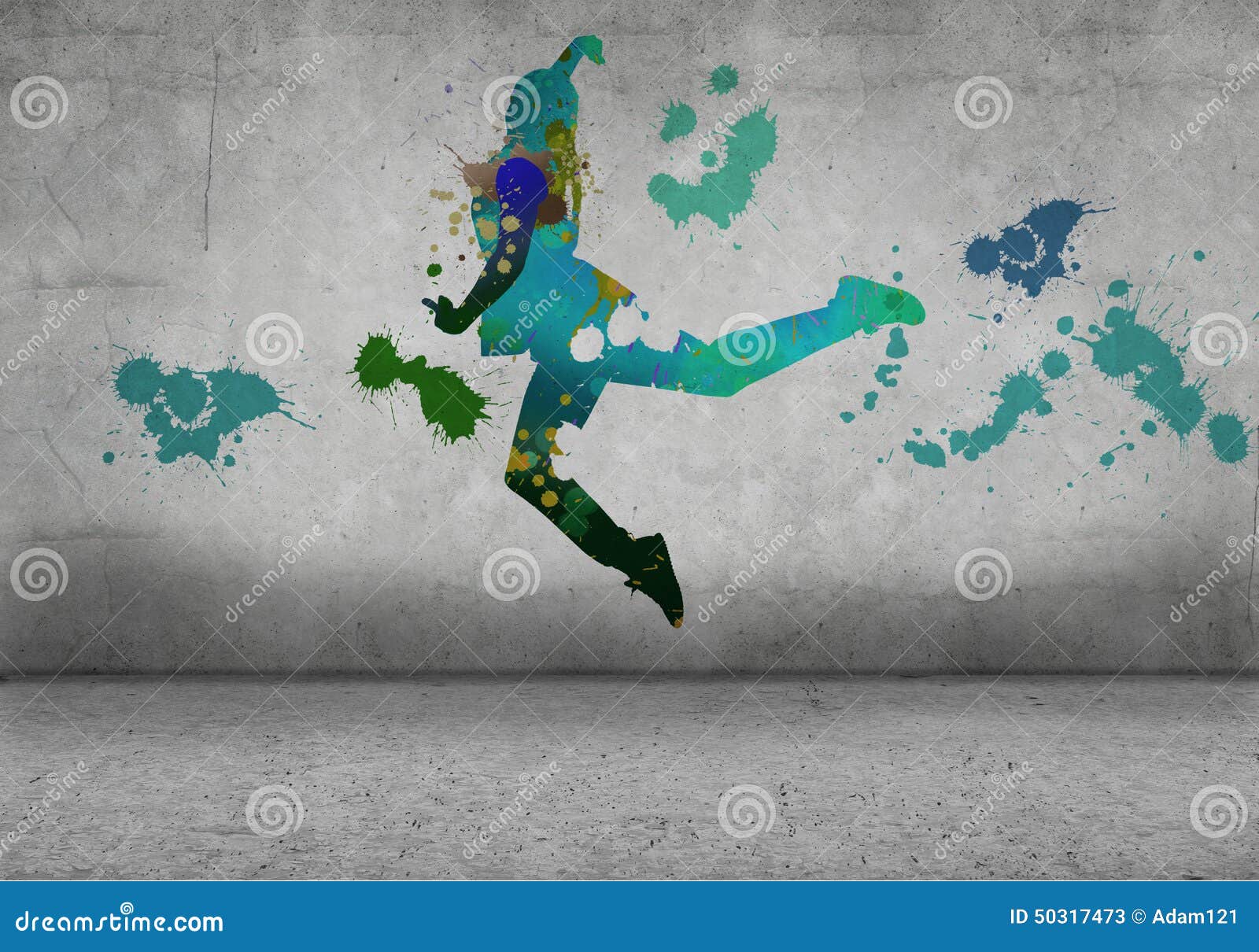 Abstract dancer stock illustration. Illustration of acrobat - 50317473
