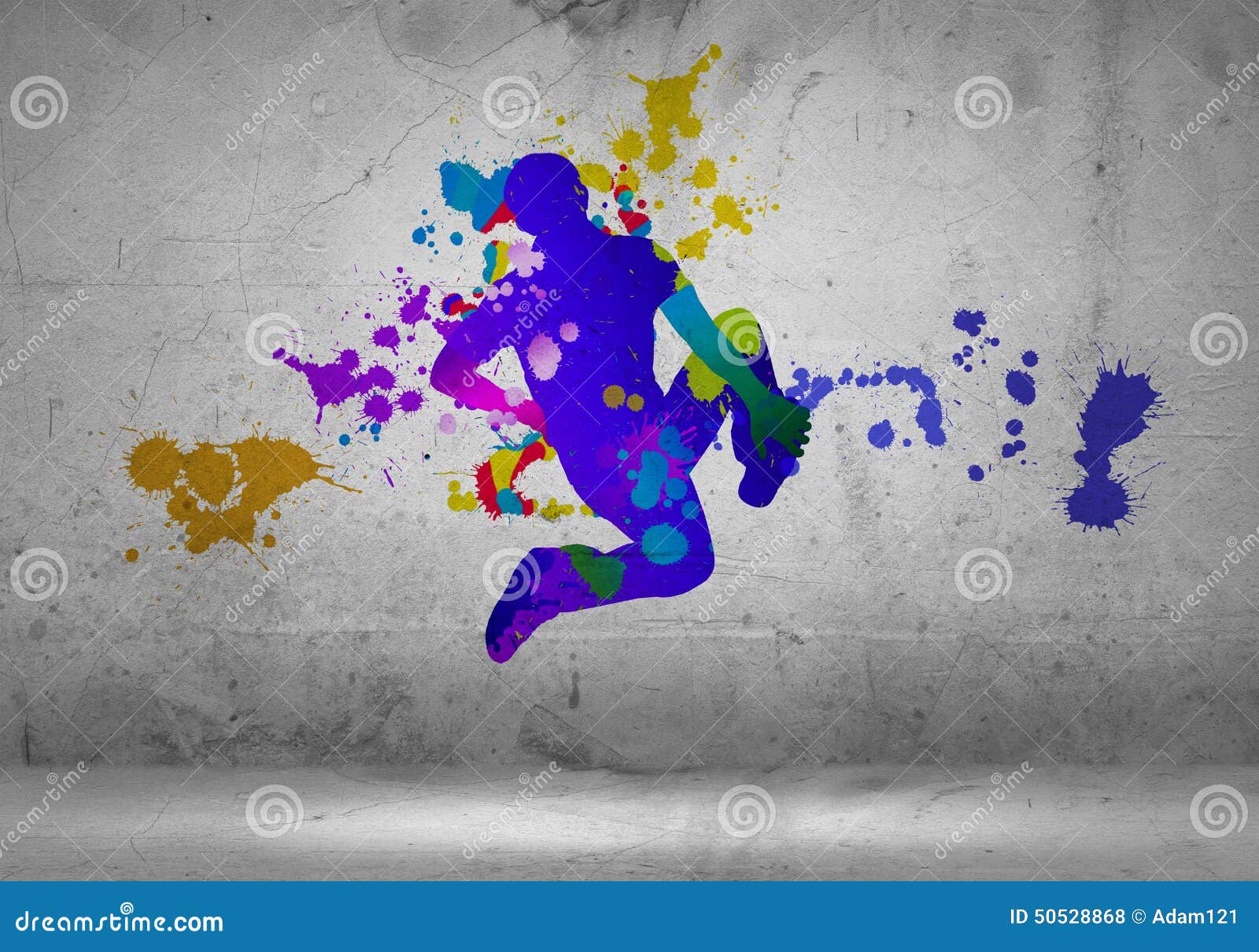 Abstract dancer stock photo. Image of jump, grunge, dance - 50528868
