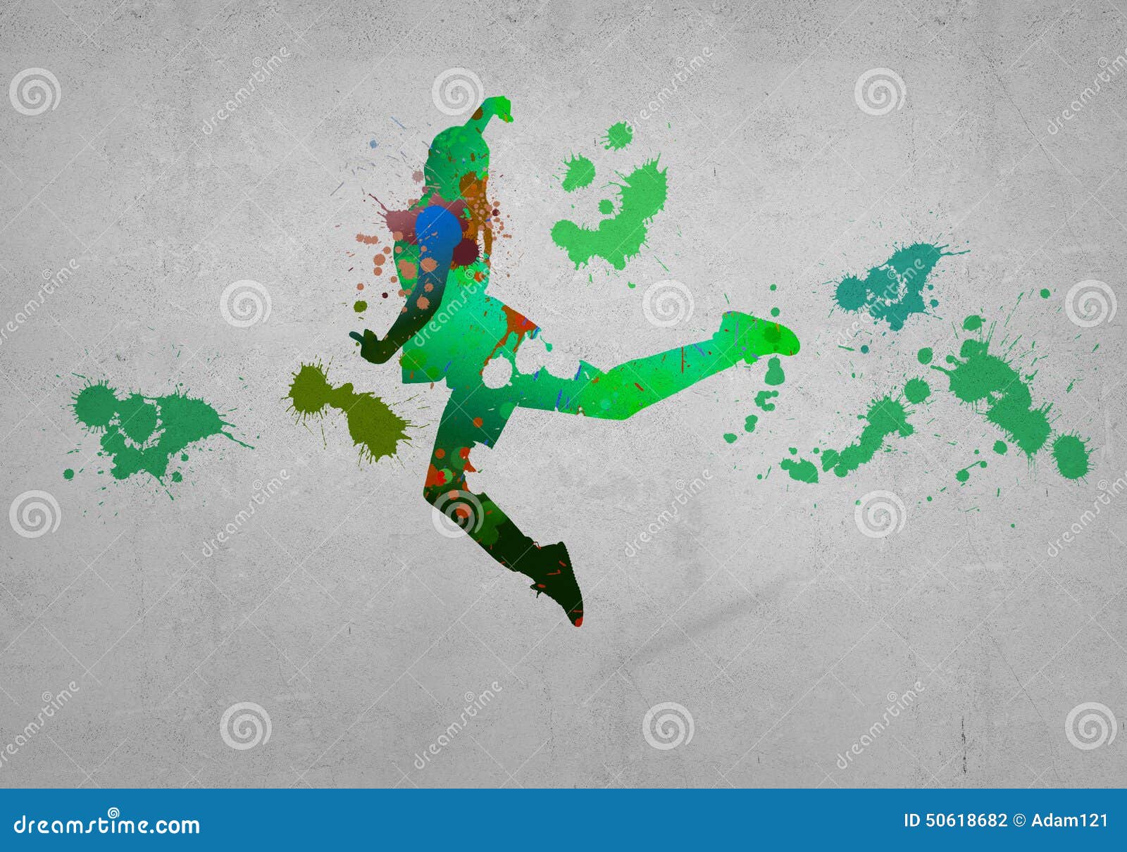 Abstract dancer stock illustration. Illustration of dance - 50618682
