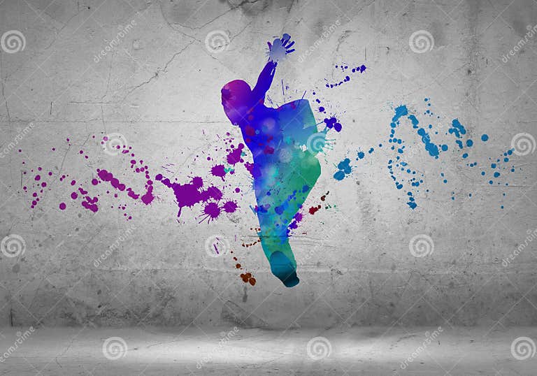 Abstract dancer stock illustration. Illustration of hiphop - 50619086