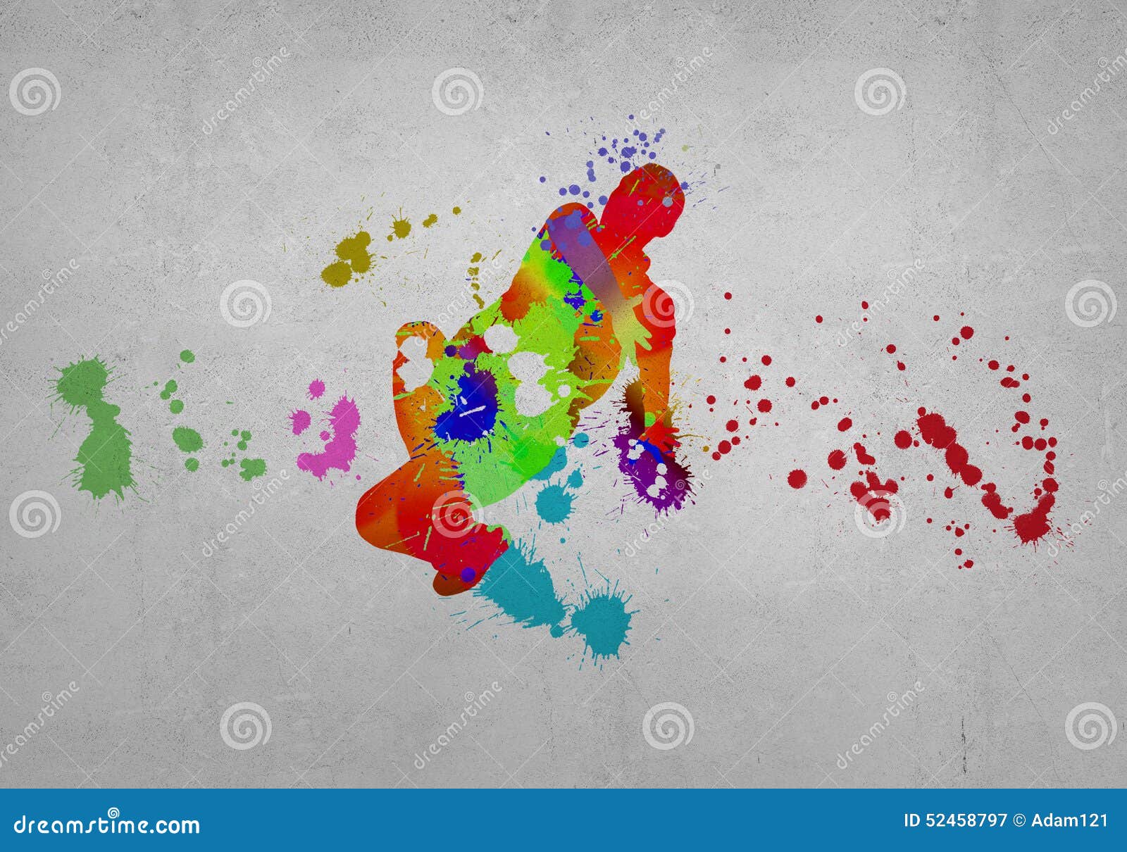 Abstract dancer stock illustration. Illustration of design - 52458797