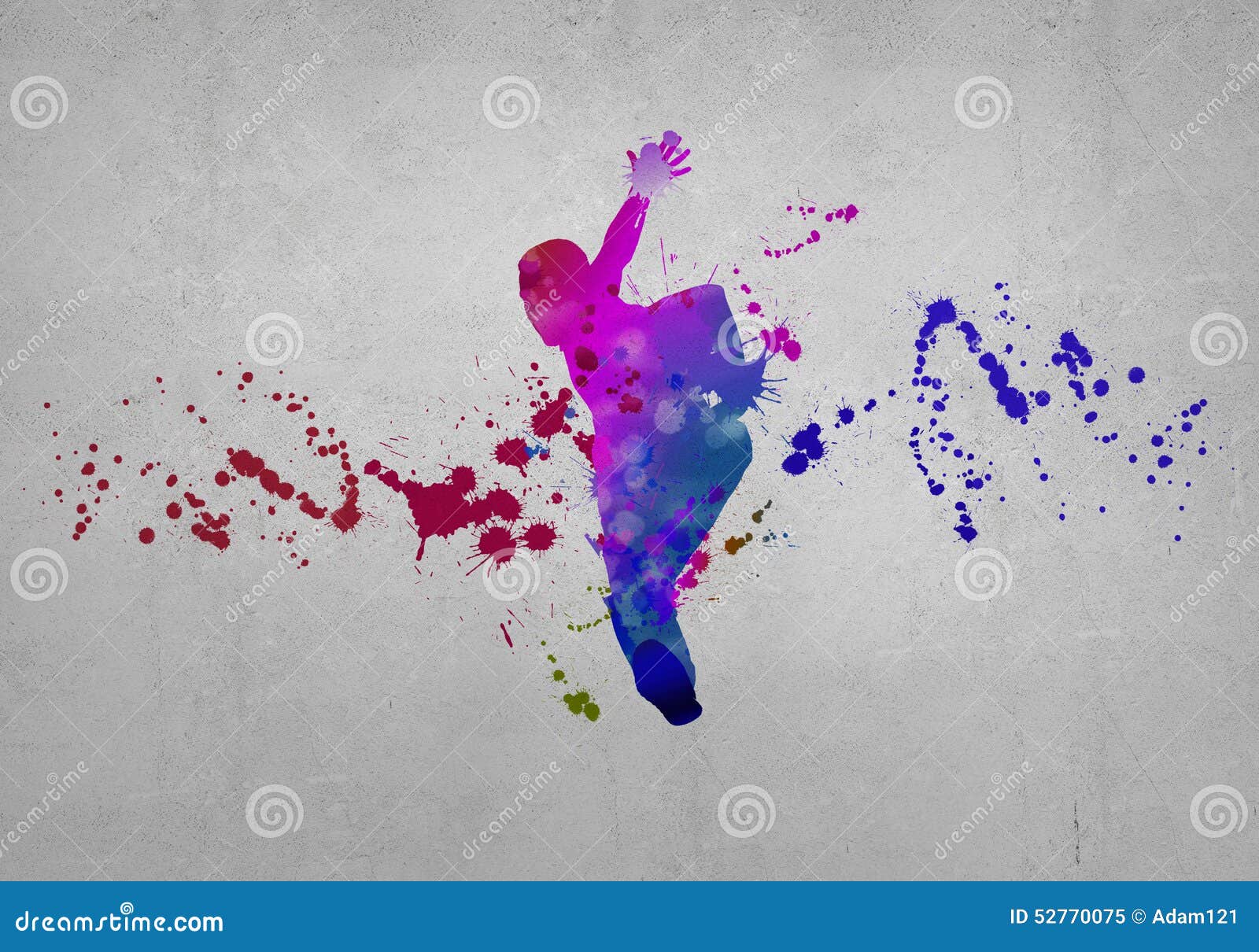 Abstract dancer stock illustration. Illustration of cool - 52770075