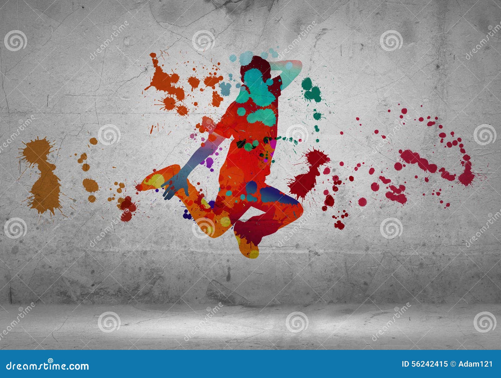 Abstract dancer stock image. Image of disco, colorful - 56242415