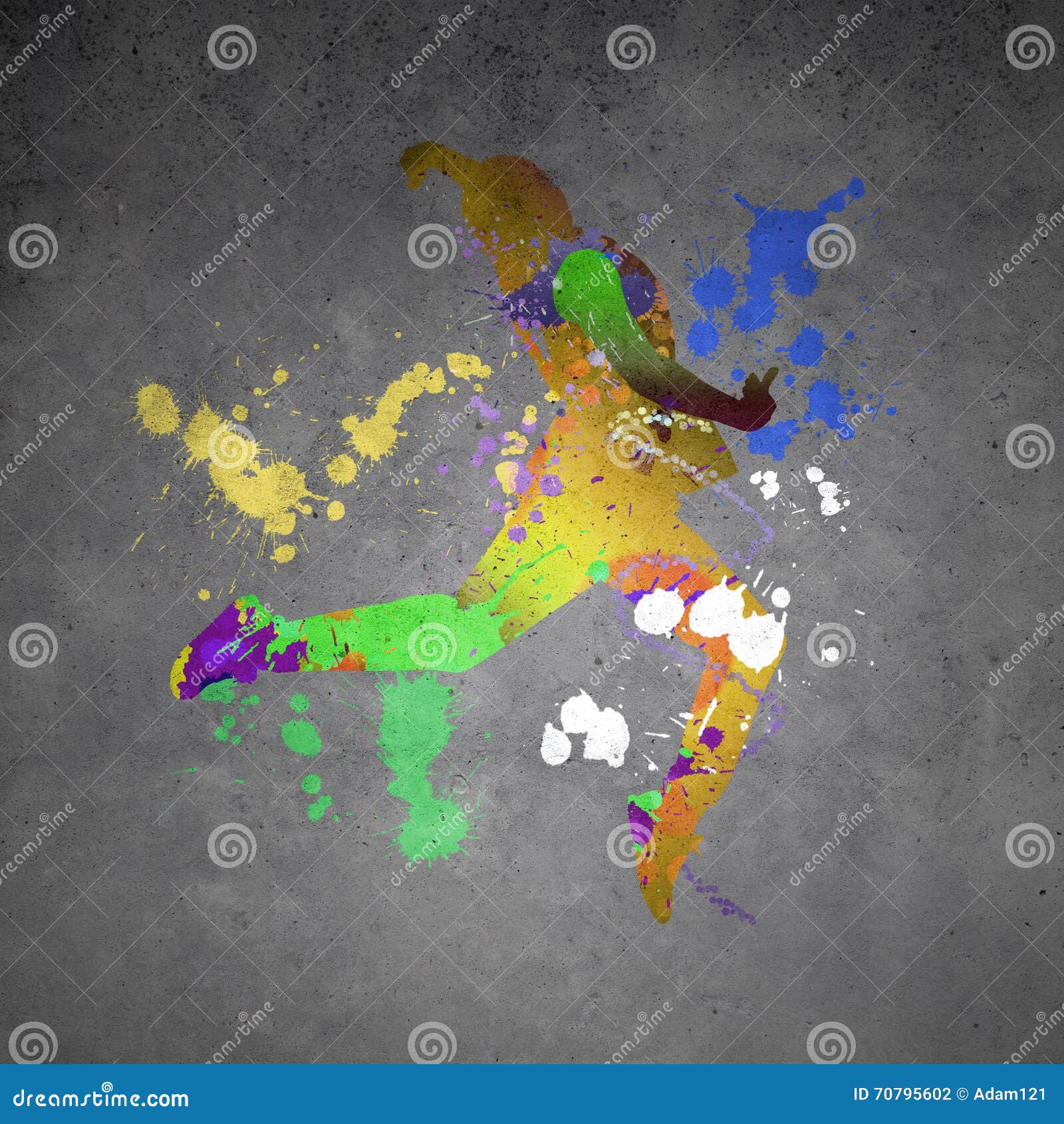 Abstract dancer stock photo. Image of grunge, hiphop - 70795602