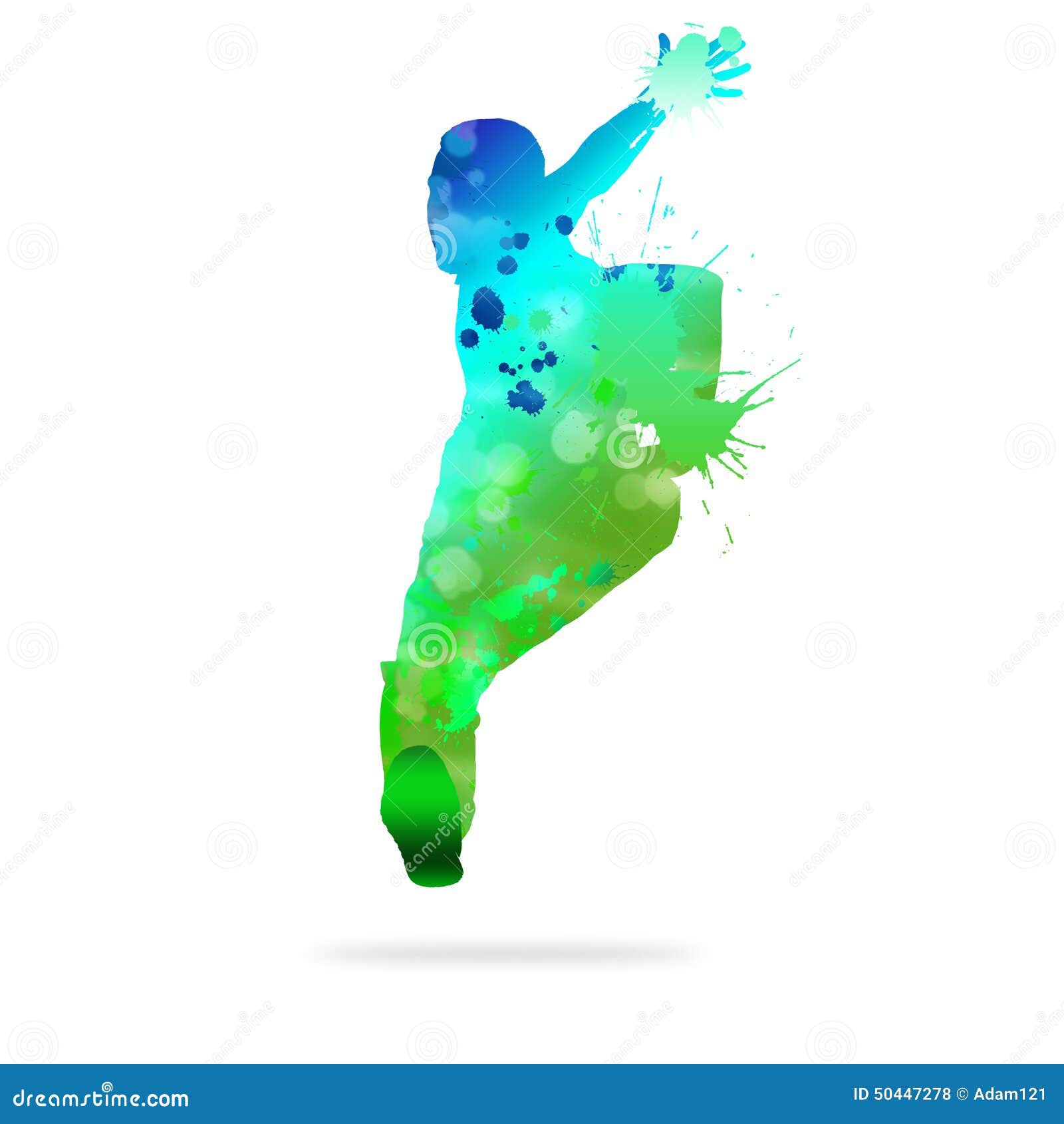 Abstract dancer stock illustration. Illustration of colorful - 50447278