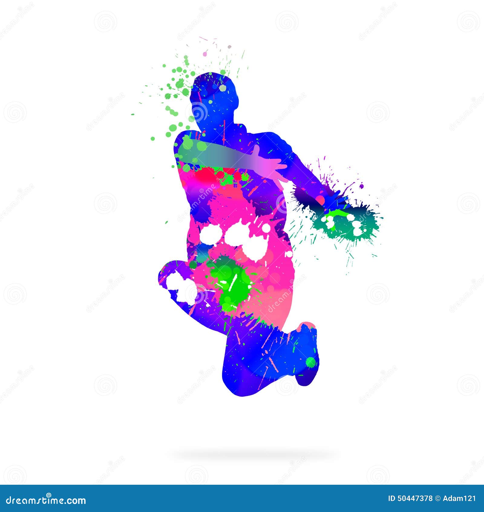 Abstract dancer stock illustration. Illustration of music - 50447378