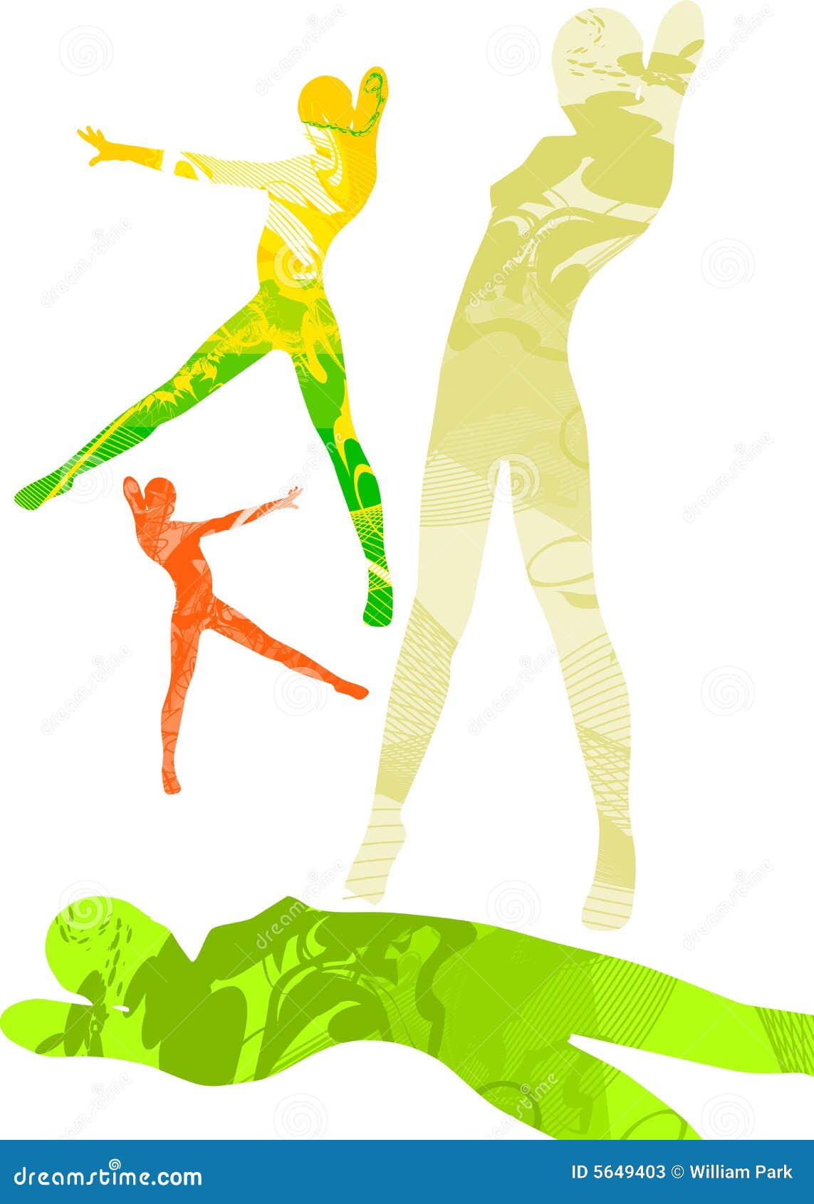 Abstract Dancers stock illustration. Illustration of imagery - 5649403