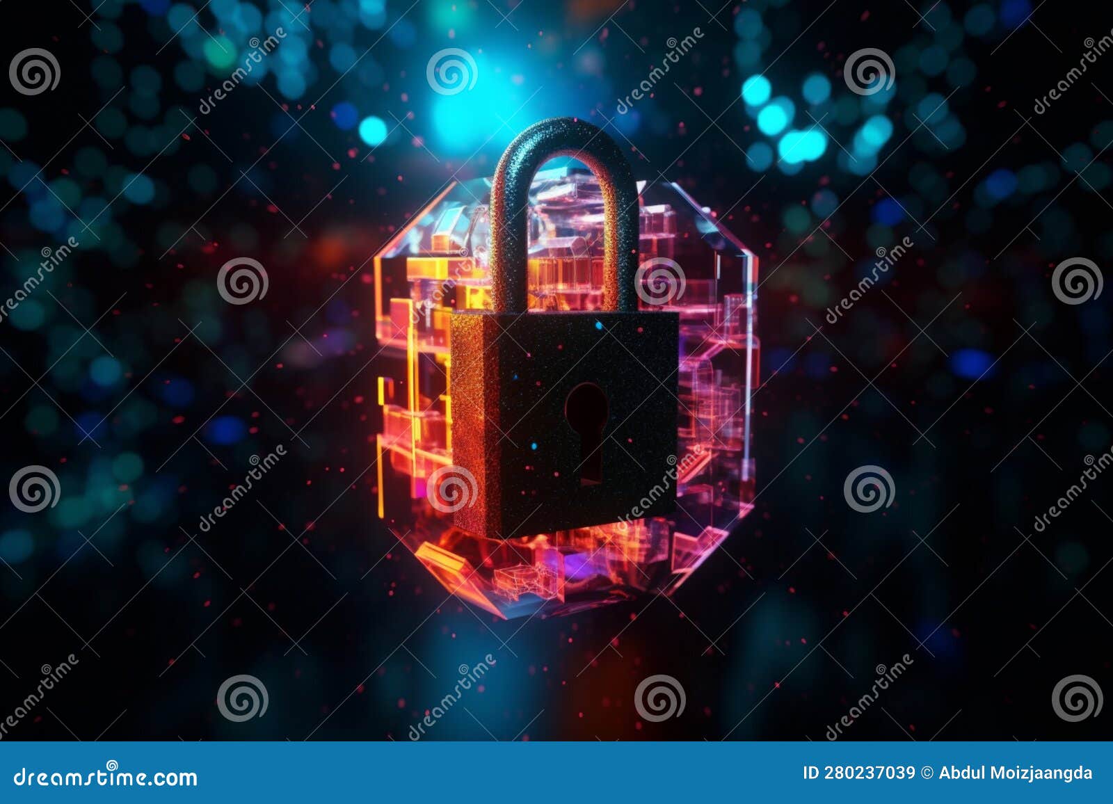 Abstract Dark Backdrop Hosts a Secure Network Concept S Mysterious ...