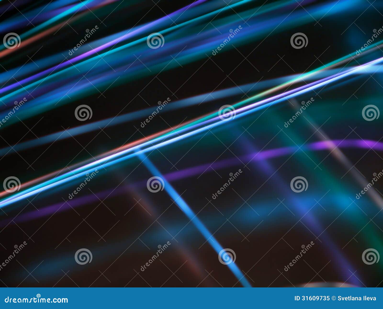 Abstract Dark Background with Blue Luminous Lines Stock Illustration ...