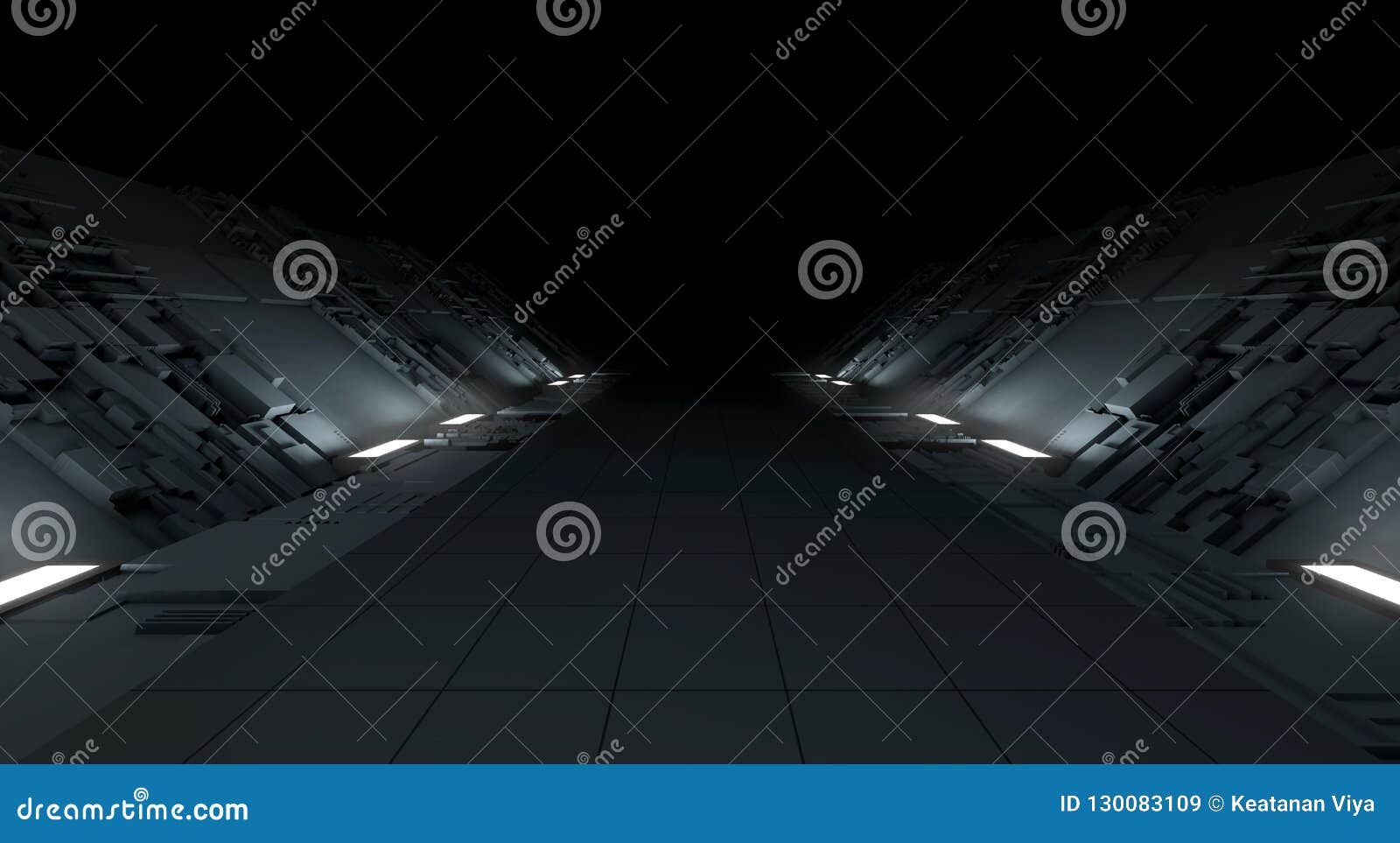 Abstract Dark Background Futuristic Machine Stock Illustration ...