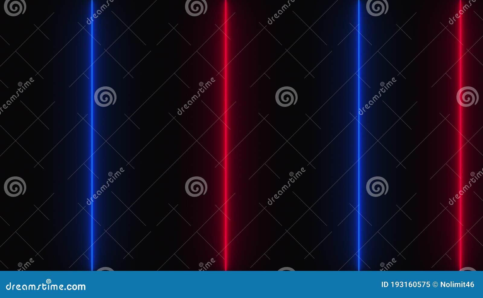 Neon Vertical Lines, Frame. Neon Lights Sign. Vector Abstract ...