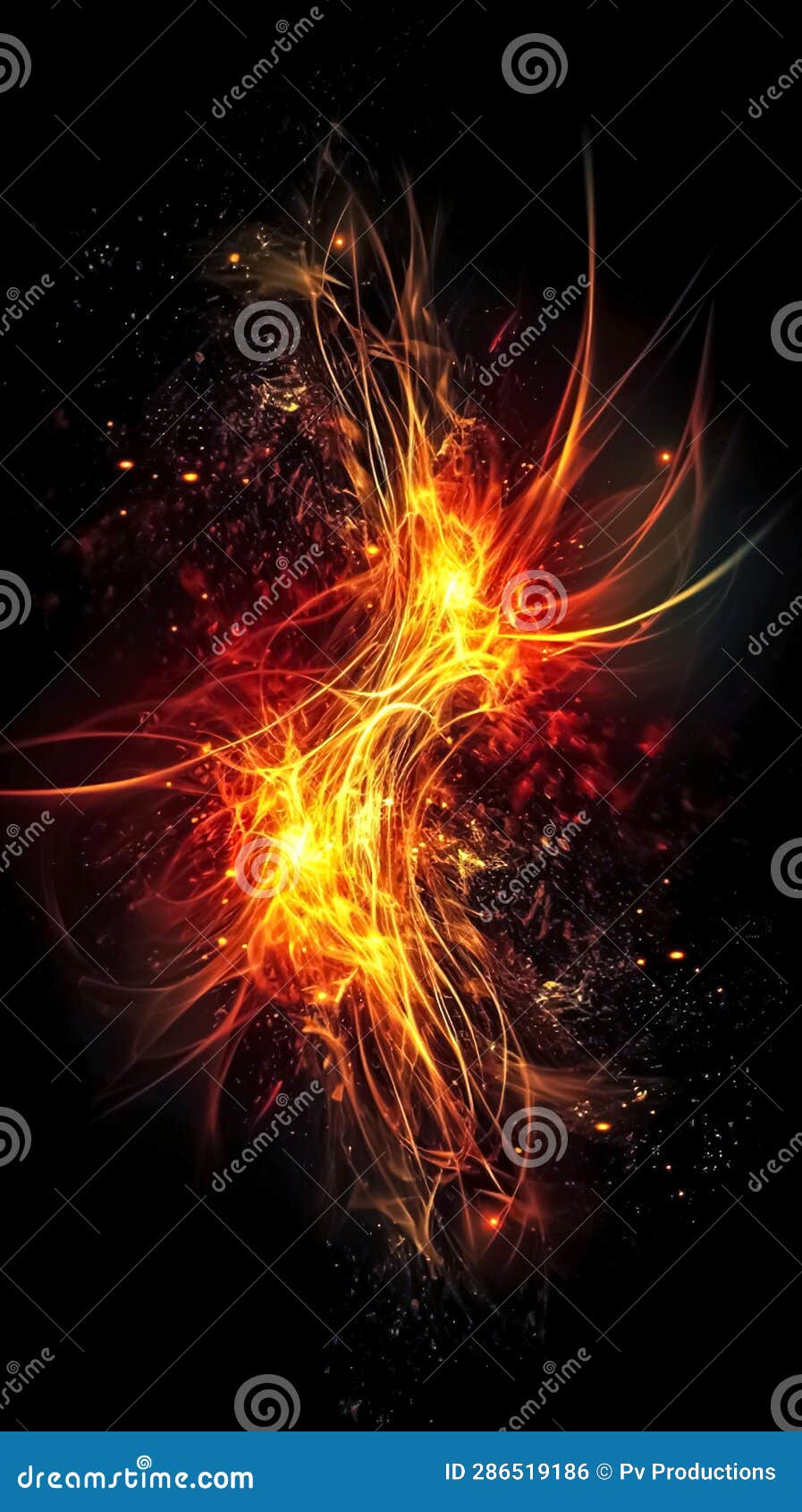 Abstract Dark Background with Orange Flash of Light, Generative AI ...