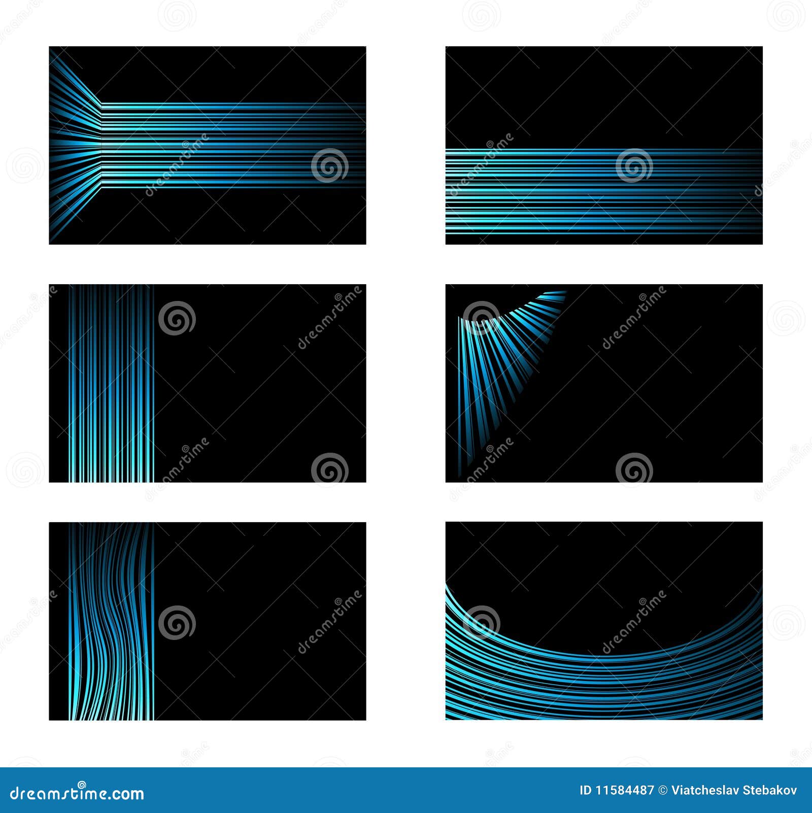 Abstract Dark Background Set Stock Vector - Illustration of clean ...