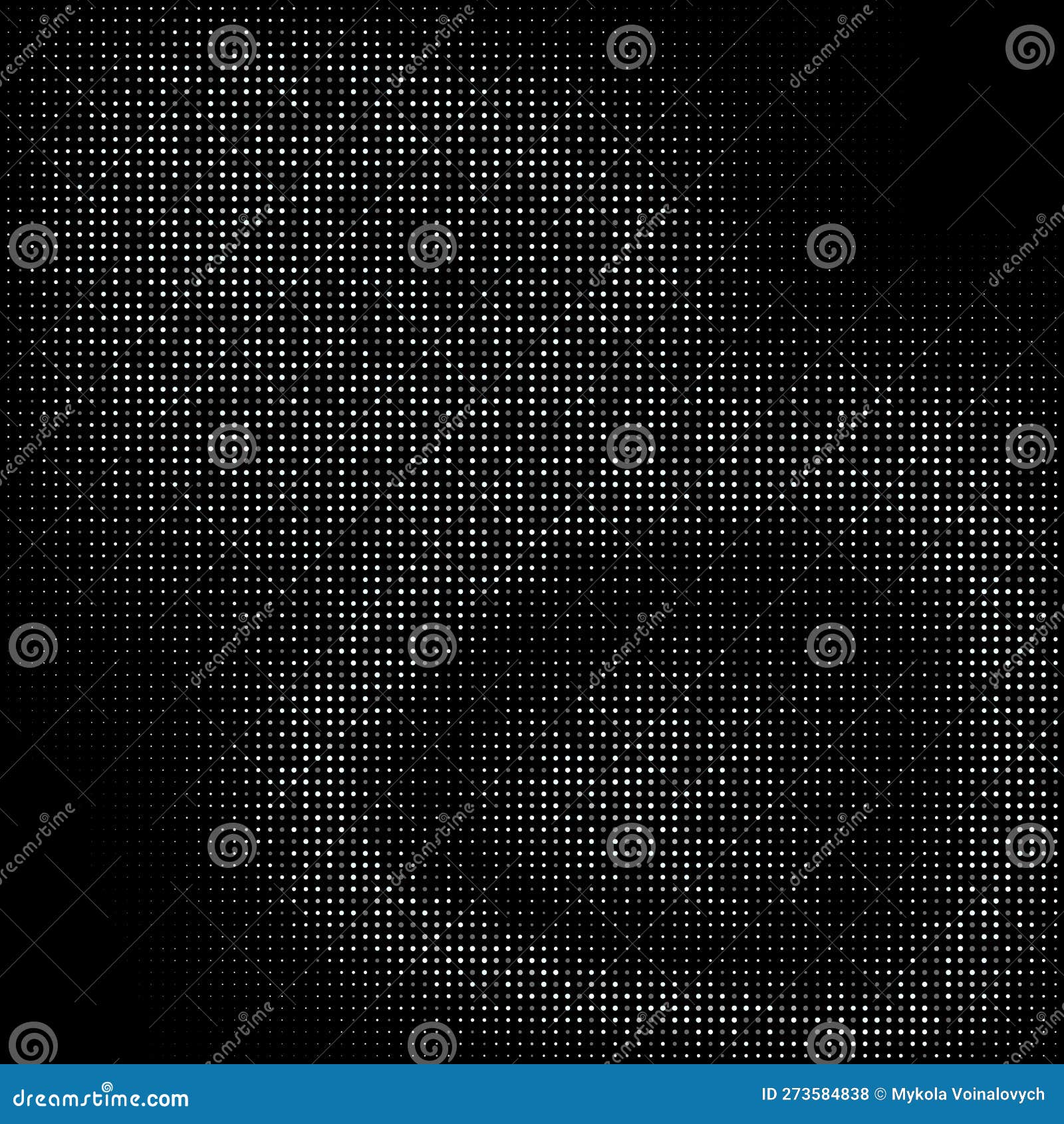 Abstract Dark, Vector Silver Dotted Halftone Background, Design Element ...