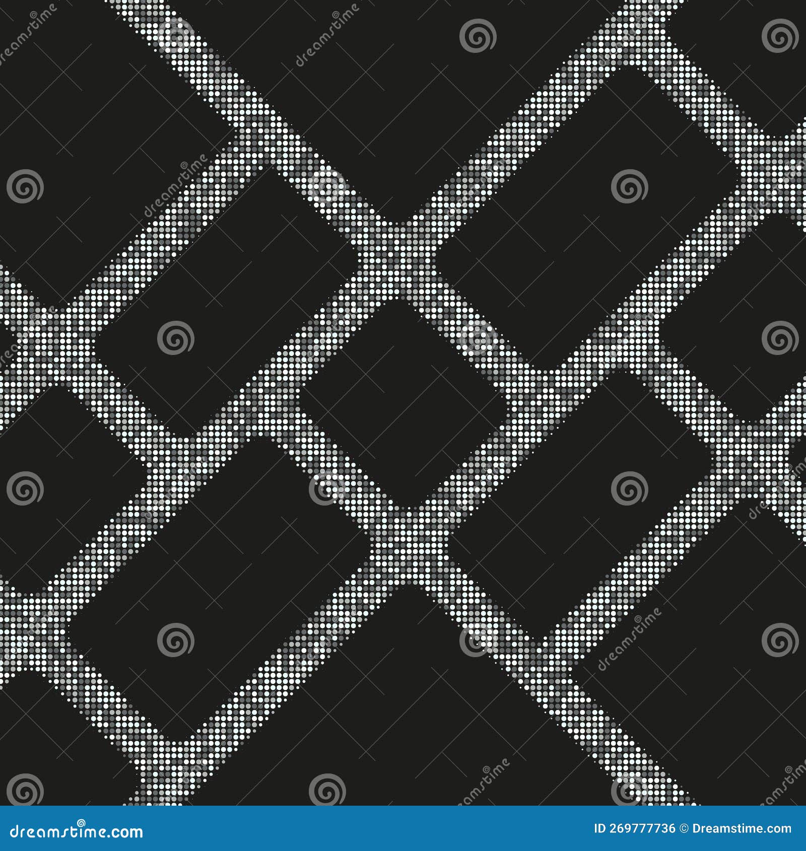 Abstract Dark Background of Silver Halftone Dots, Design Element Stock ...