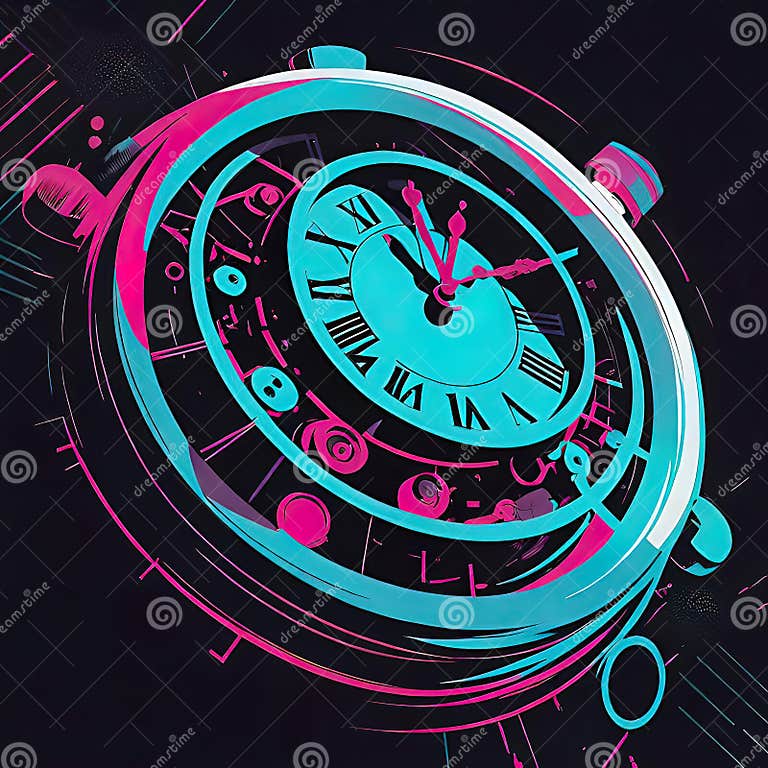 Abstract Dark Background on the Theme of Technology, Symbolizing the ...