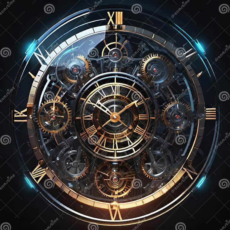 Abstract Dark Background on the Theme of Technology, Symbolizing the ...