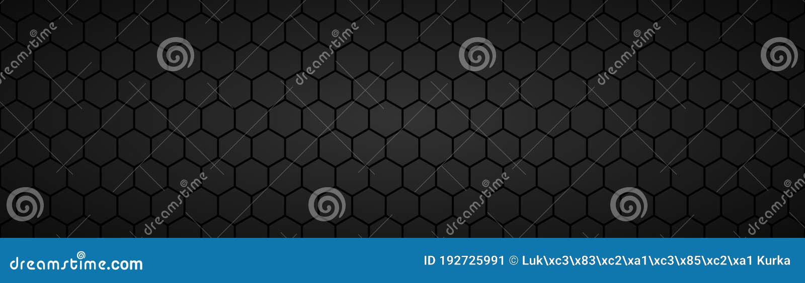 Abstract Dark Black Geometric Hexagonal Mesh Material Header. Metallic ...