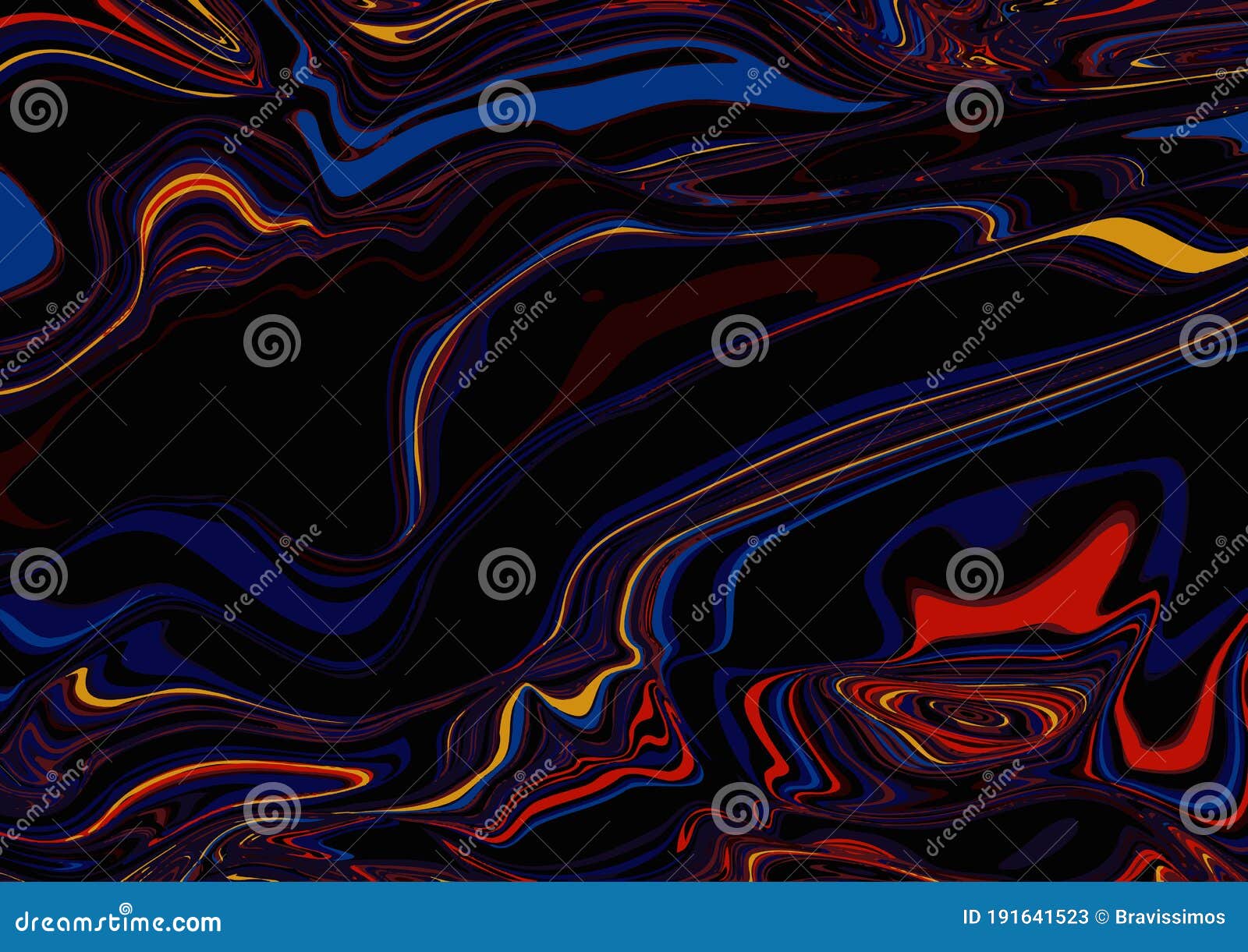 Abstract Dark Black Vector Background Motion Hypnotic Psychedelic ...