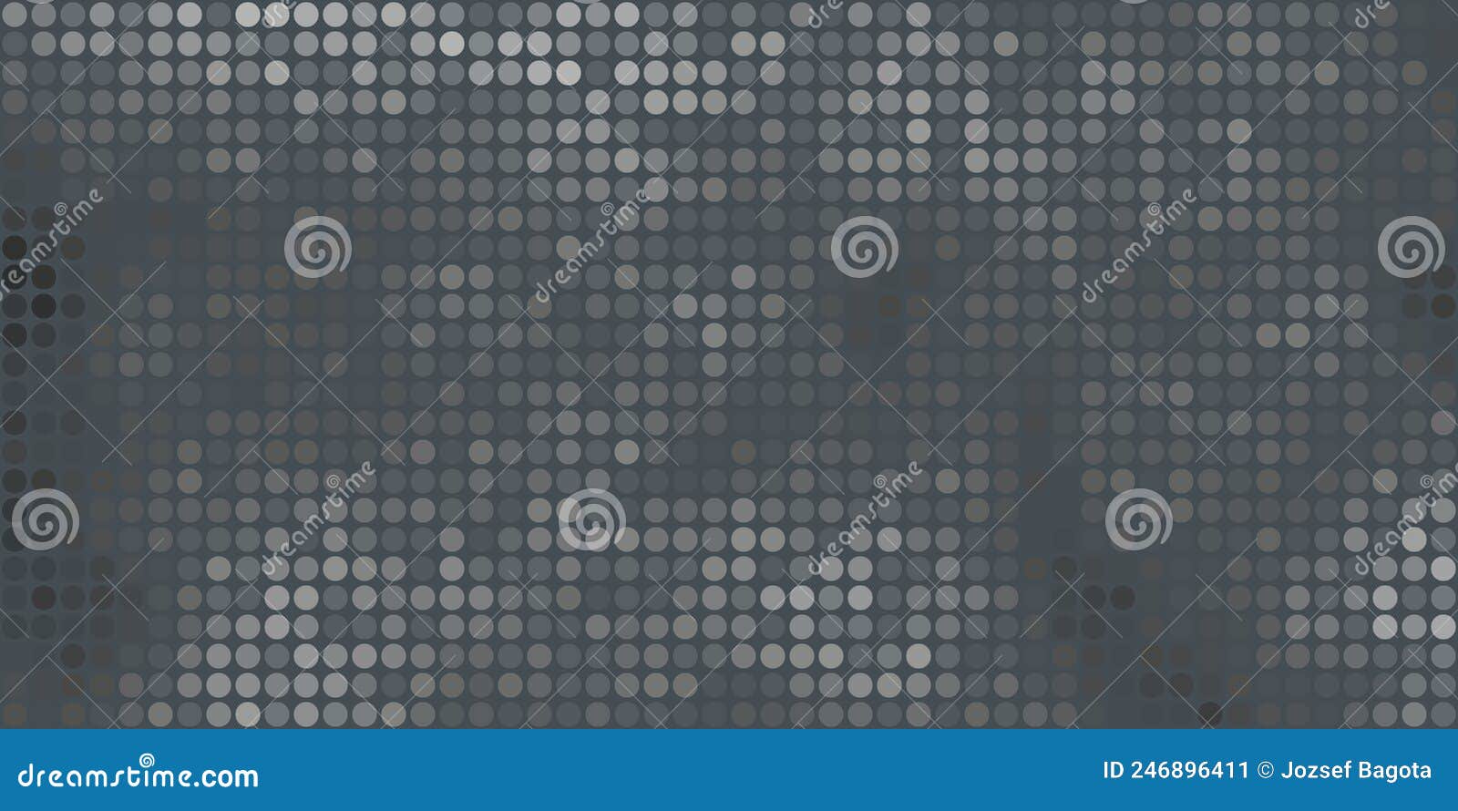 Abstract Dark Black and White Spotted Pixels Pattern with Random Shades ...