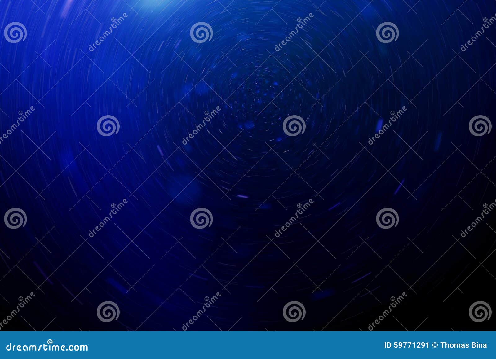 Abstract Dark Blue Background with Floating and Reflecting Dust, Radial ...