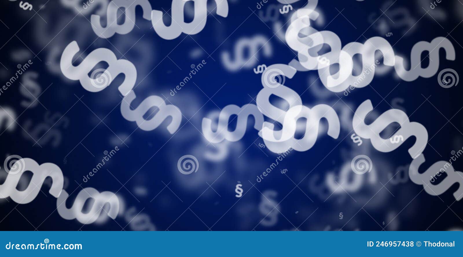 Abstract Dark Blue Background with Flying Paragraph Symbols Stock ...