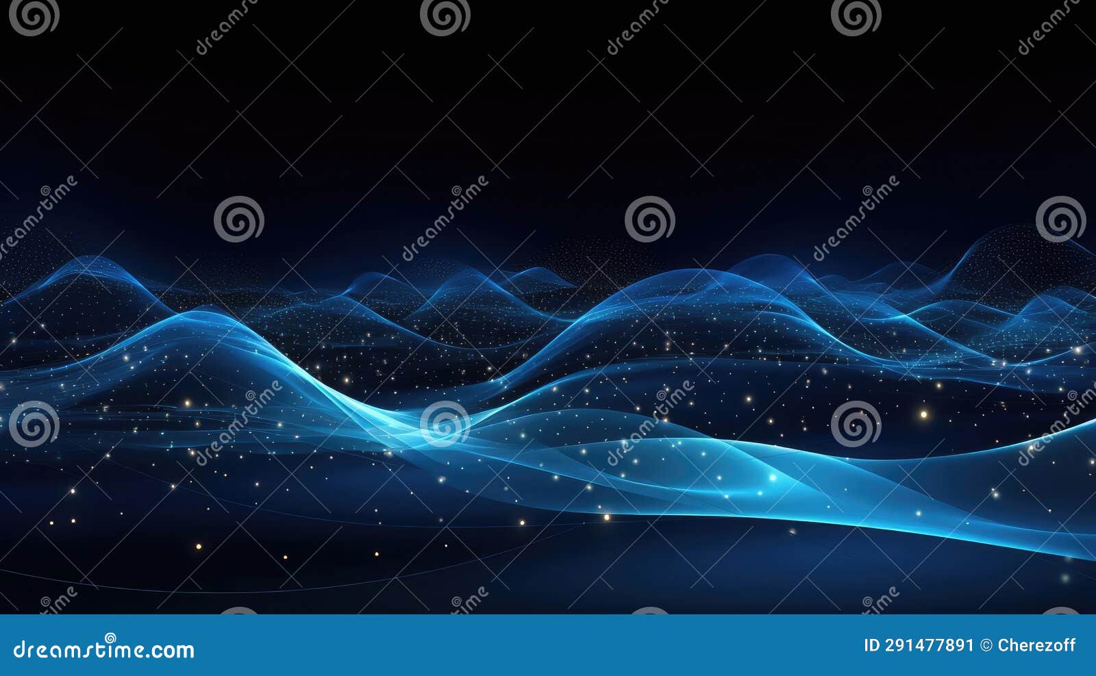 Abstract Background of Lines and Luminous Elements Stock Illustration ...