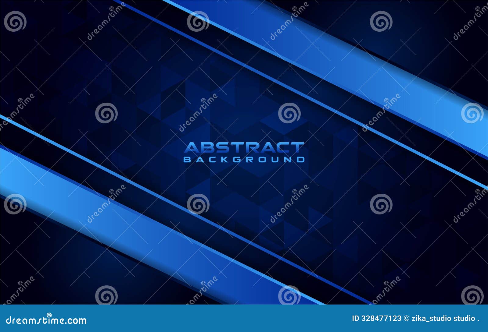 Abstract Dark Blue Background with Overlap Layer Stock Illustration ...